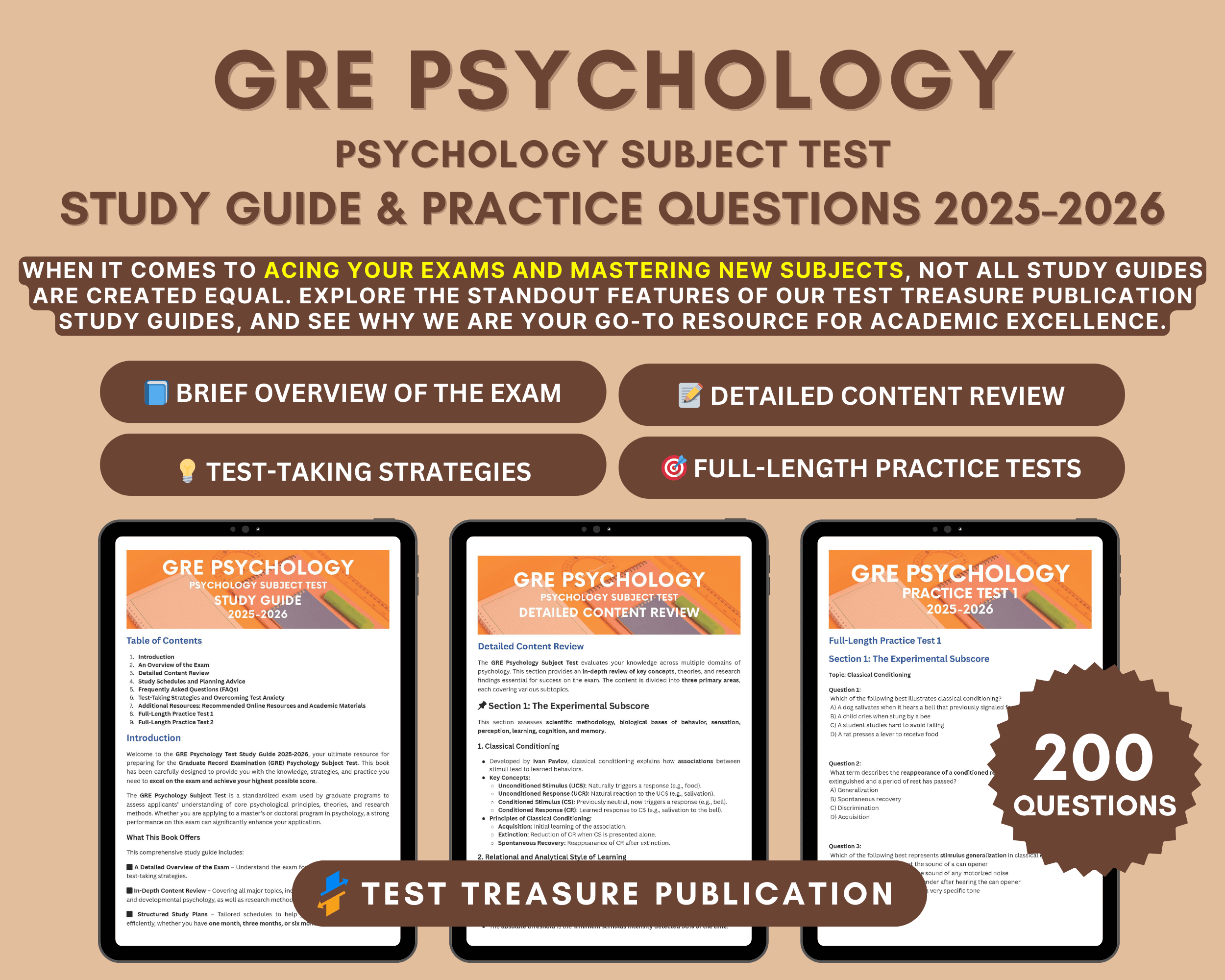 GRE Psychology Test Study Guide 2025-2026 - Payhip