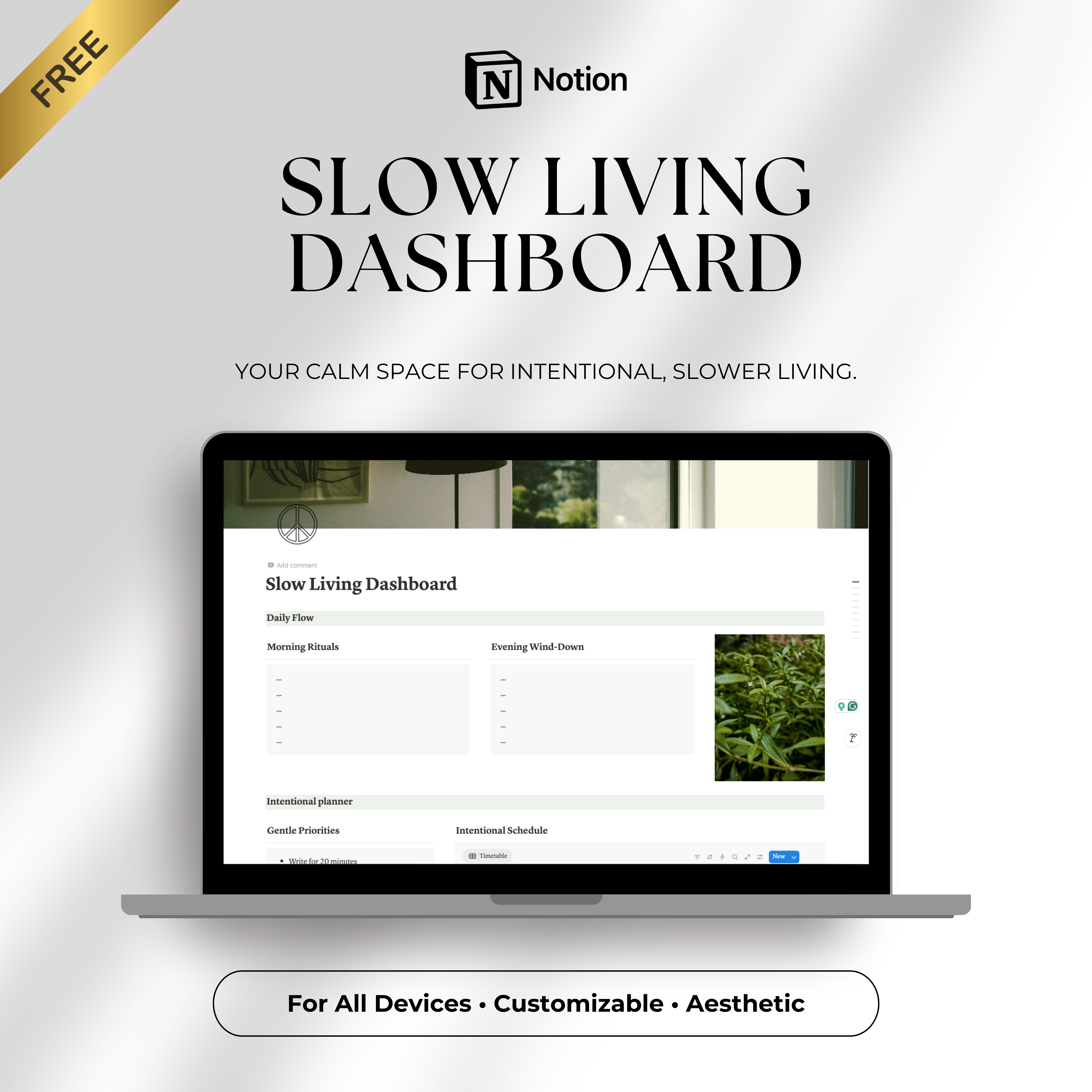 Slow Living Dashboard - Payhip