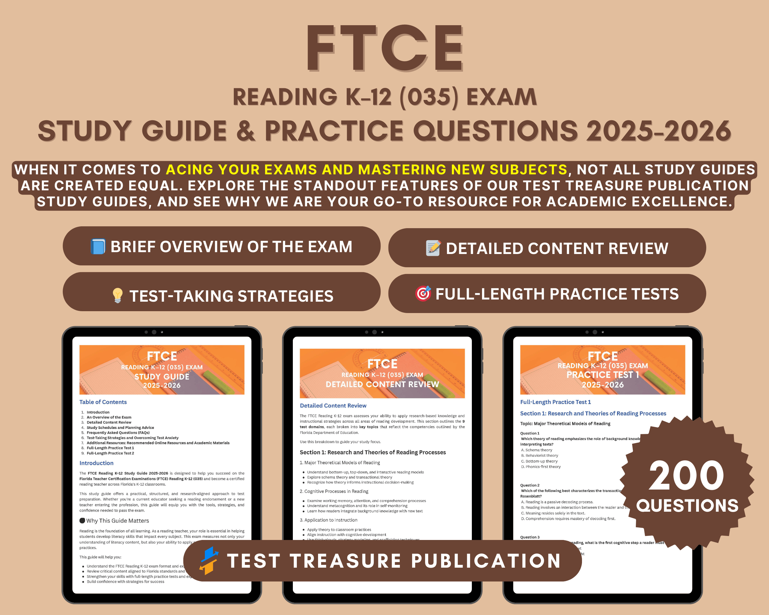 FTCE Reading K-12 Study Guide 2025-2026 - Payhip