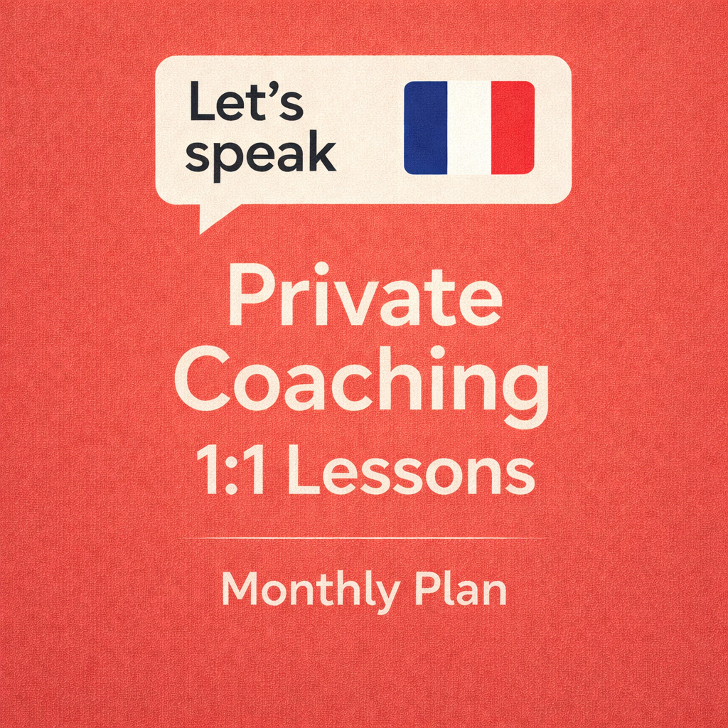Private Coaching – 1:1 Lessons