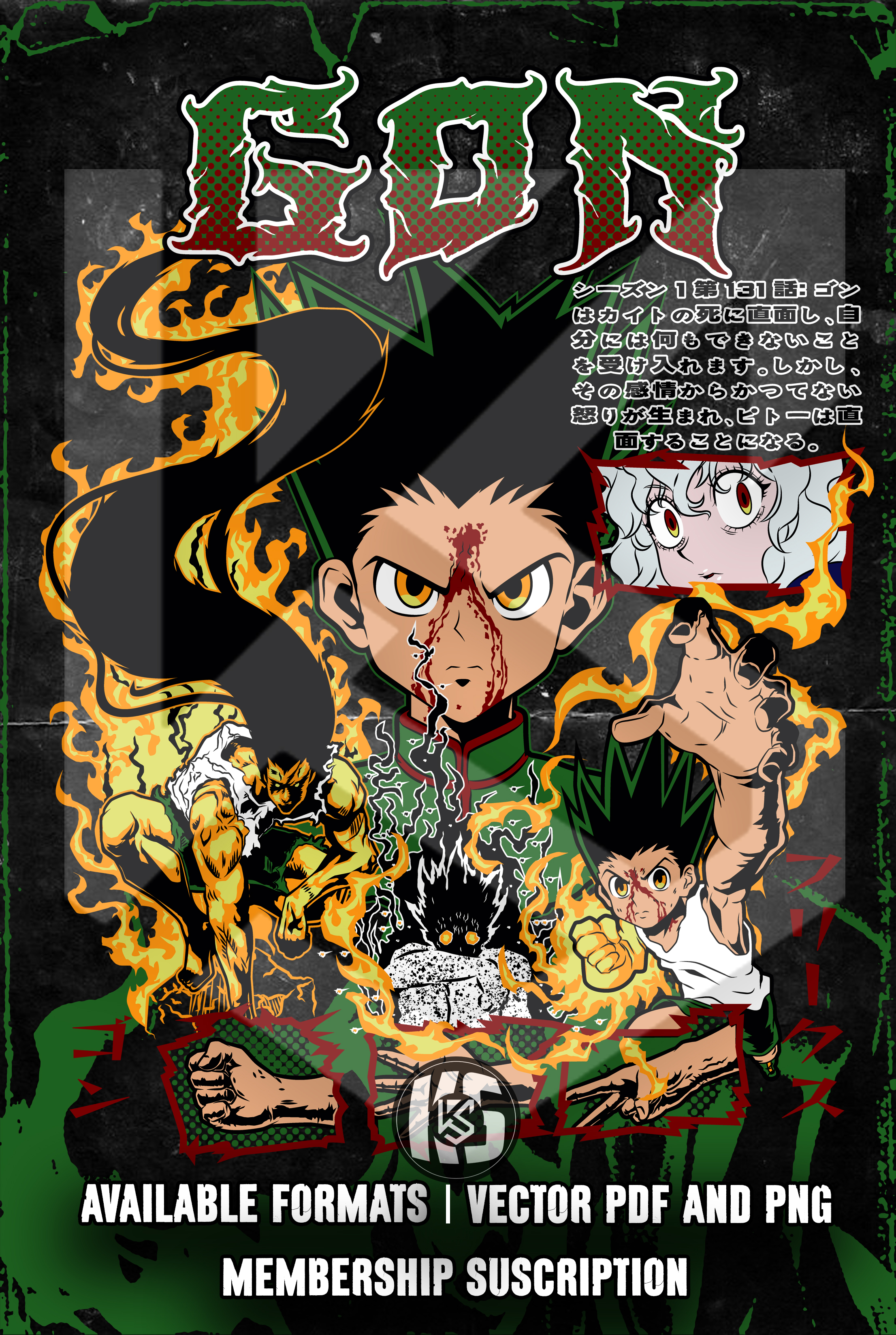 Anime Vector – Gon Freecss ⚡🎯 (HunterxHunter) - Payhip