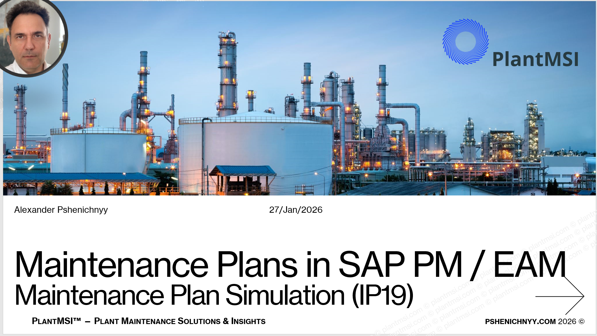 PlantMSI™ — Plant Maintenance Solutions & Insights - Payhip