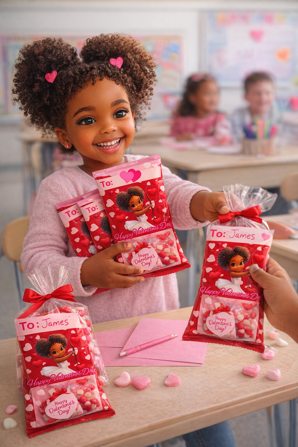 Kids Cupid Bow and Arrow Valentine's Day Card - Payhip