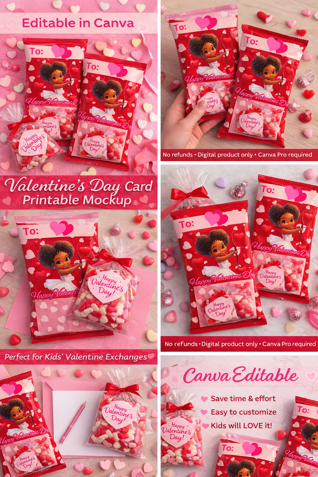 Kids Cupid Bow and Arrow Valentine's Day Card - Payhip