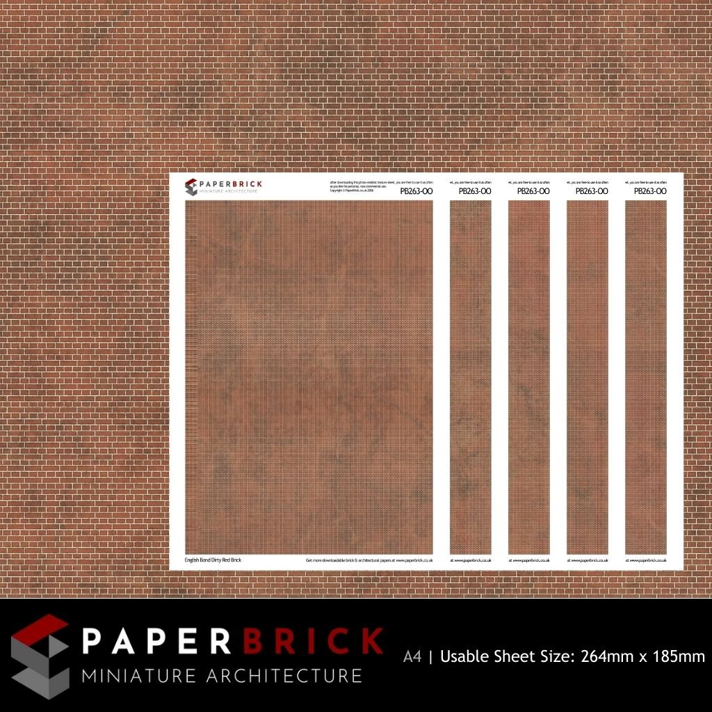 Paper Brick | Printable Brick Papers & Textures For Model Buildings