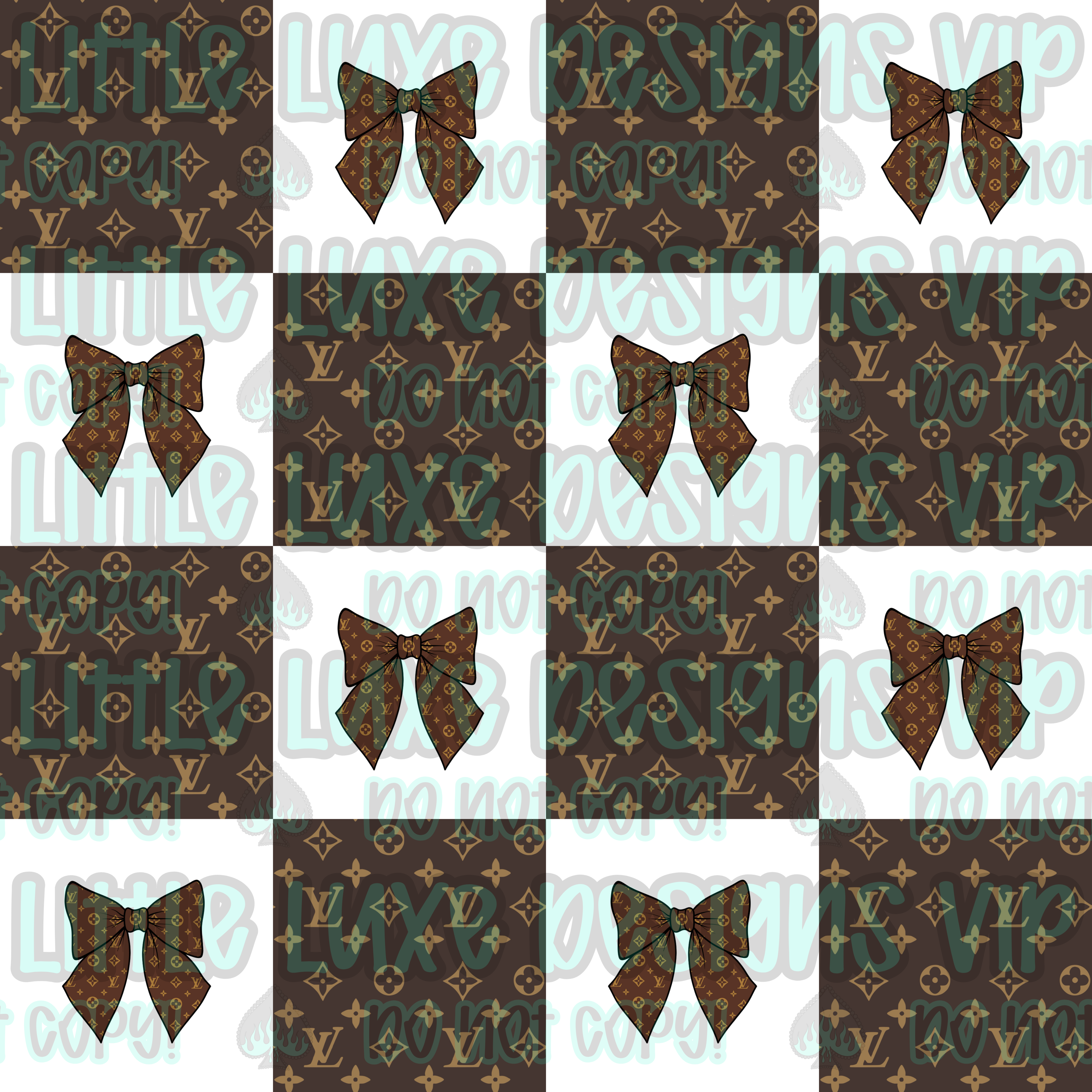 Brown Boujee Bow Seamless File - Payhip