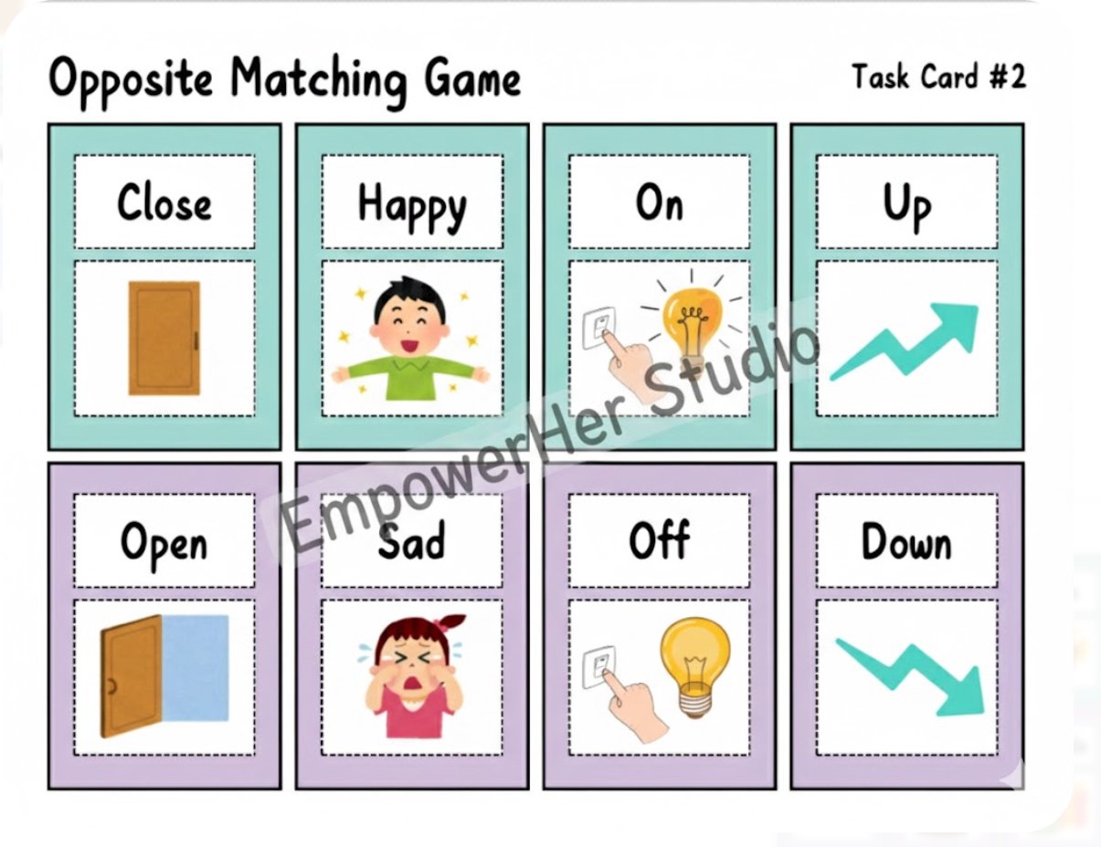 Opposites Matching Game - Payhip