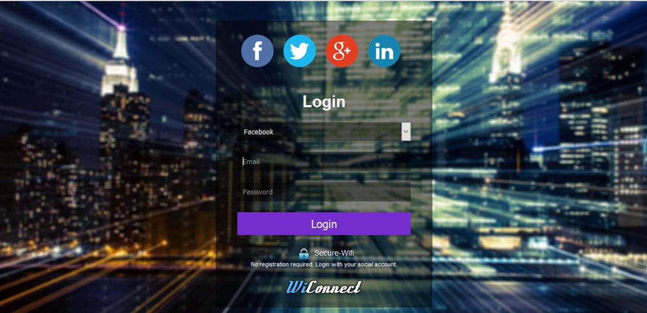 Capture Social Media Passwords Using a Captive Portal