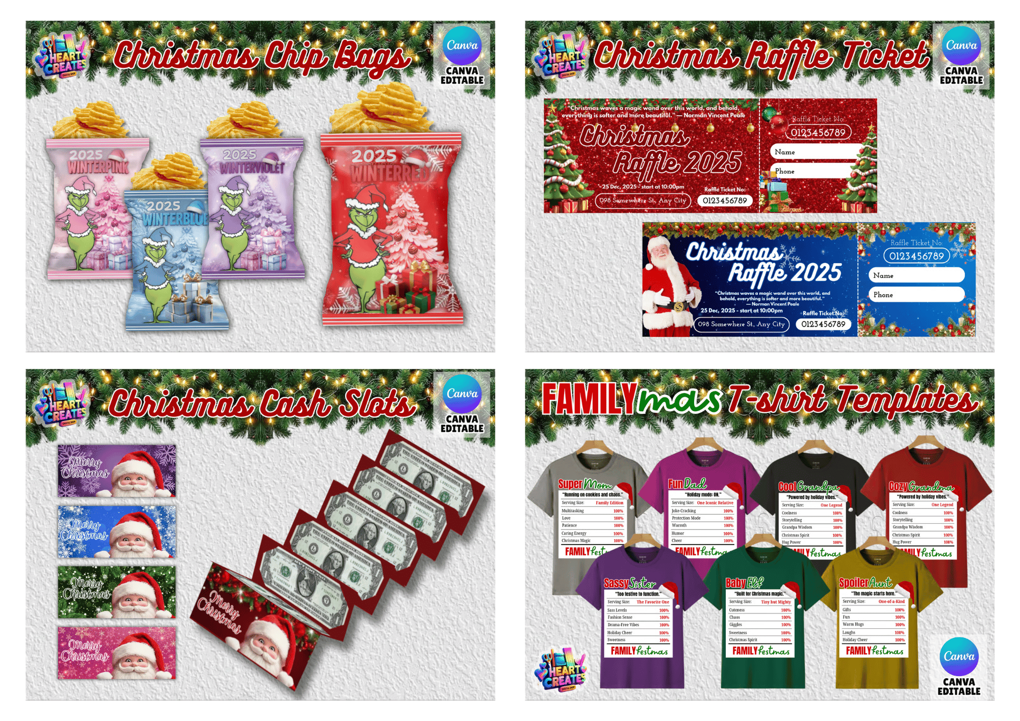 Christmas Template Mega Bundle (8 TEMPLATES) - Payhip