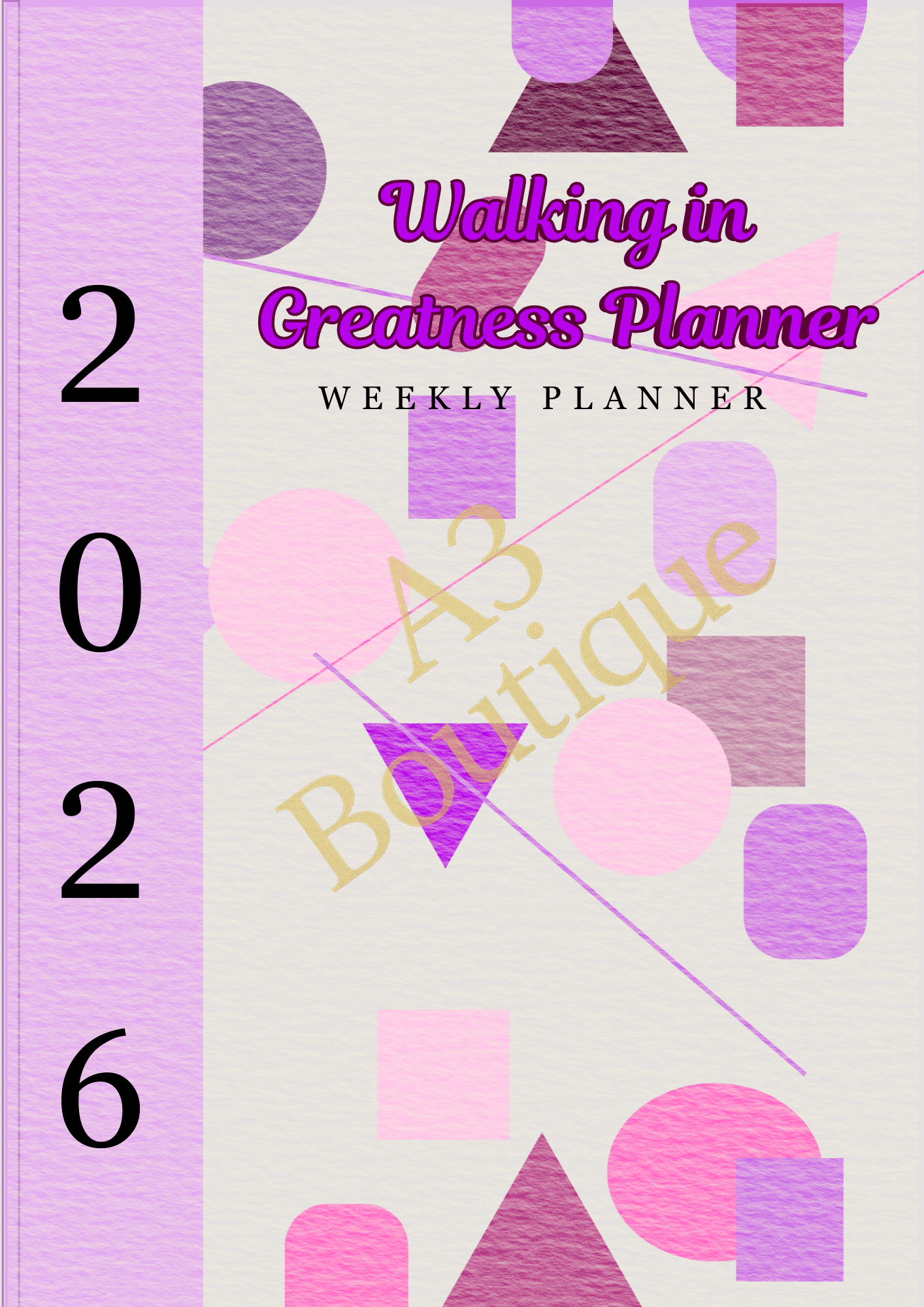Walking in Greatness Planner 2026 | Digital Weekly Planner | Personal ...