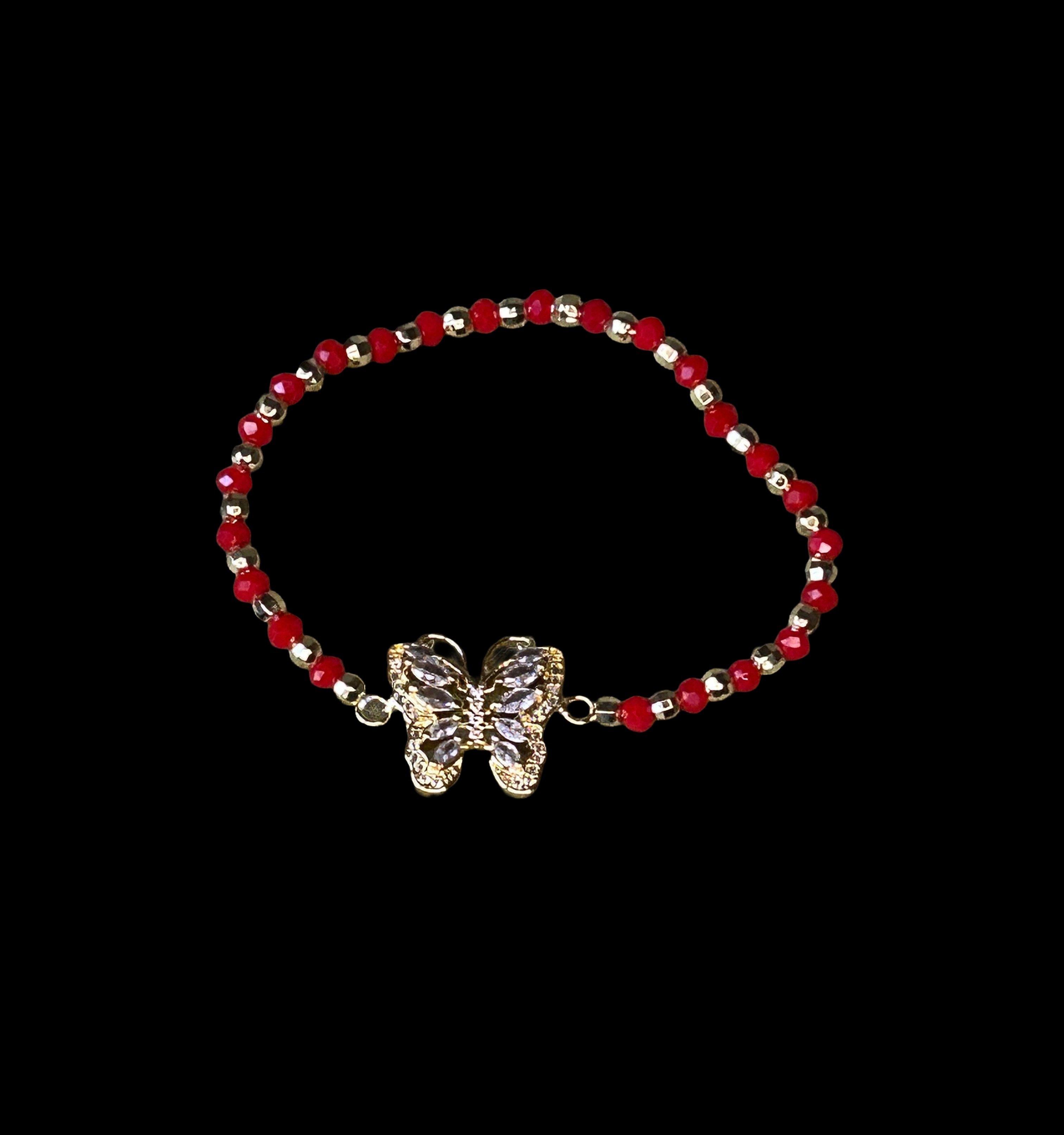 Laminated Gold Stretch Butterfly bracelet - Payhip