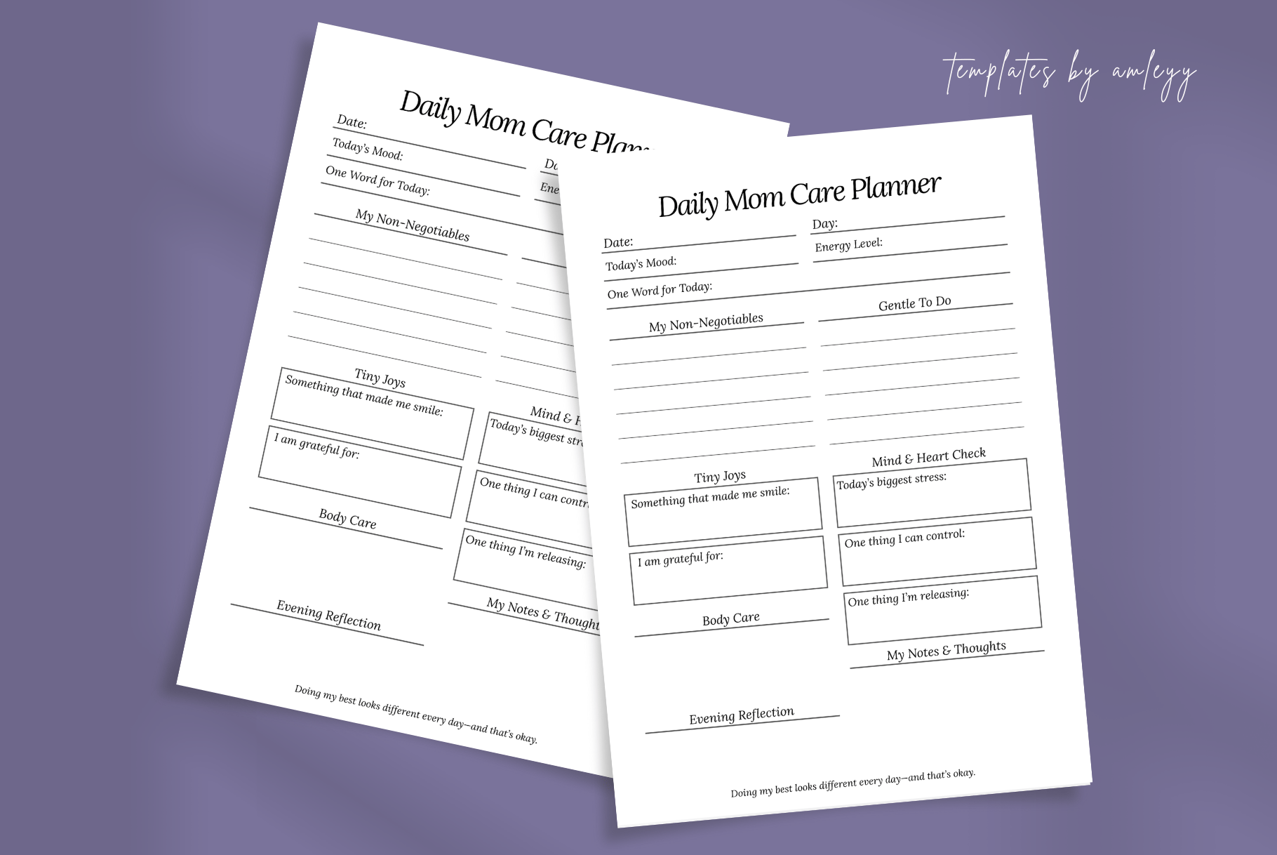 Minimal Daily Planner for Busy Moms | Simple Mom Life Organizer ...