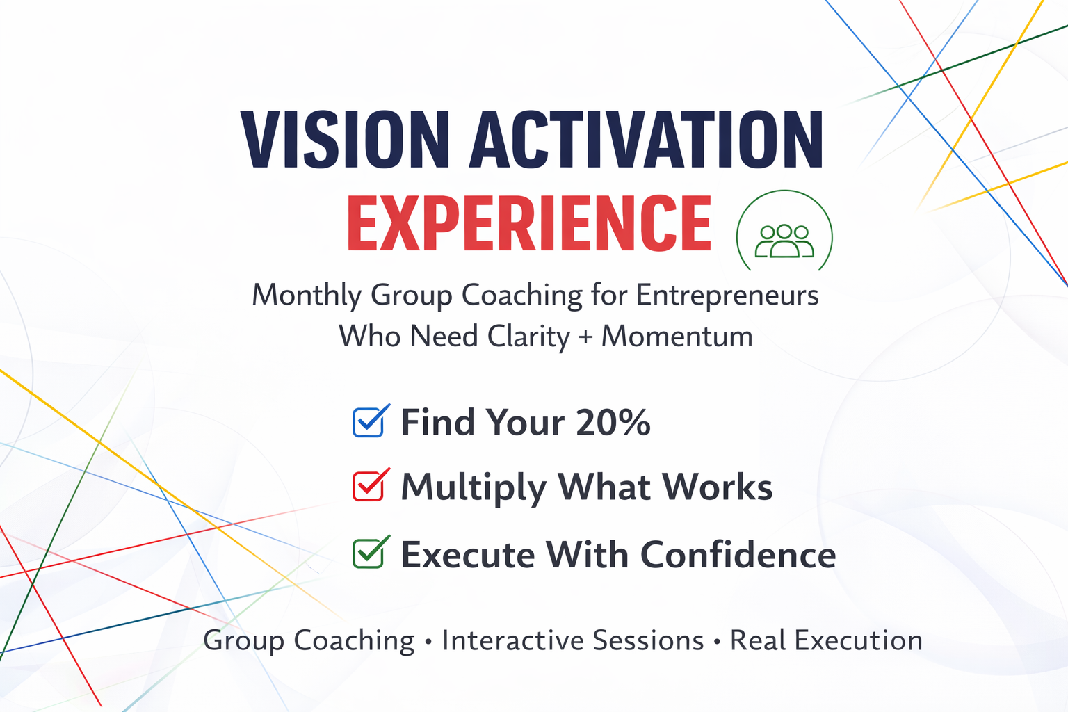 Vision Activation Experience: Monthly Coaching Call - Payhip