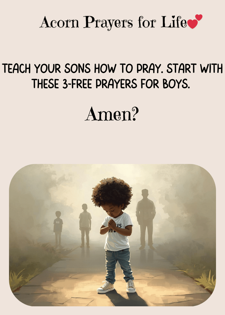 Acorn Prayers for Boys (Free Printable Cards)
