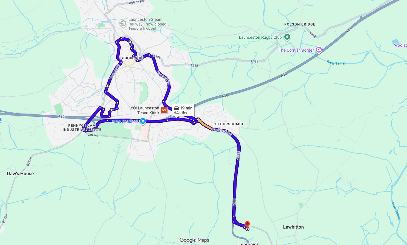 Launceston Driving Test Centre | 5 Google Maps Practice Routes (PDF ...
