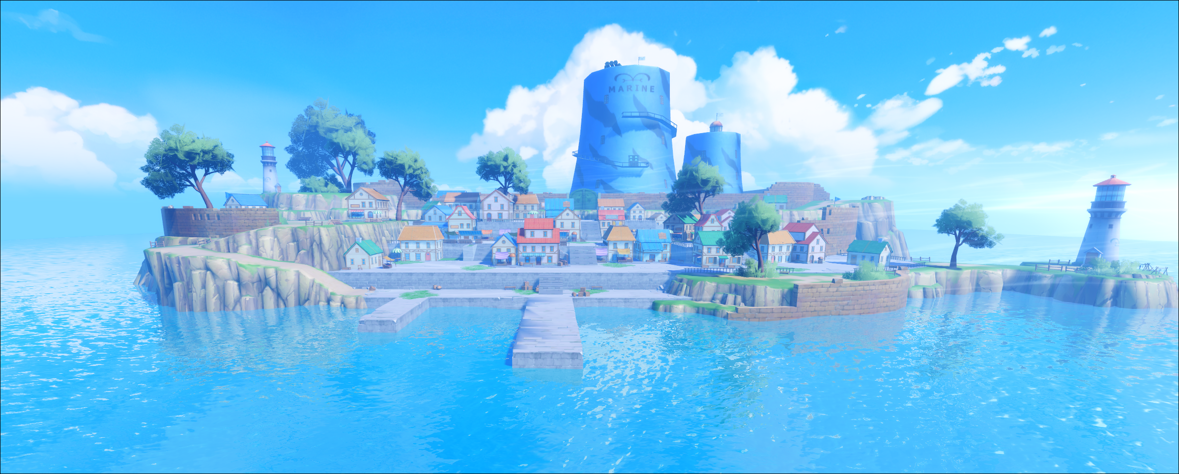 Roblox Cartoon Stylized Lighthouse Island Buildings Map