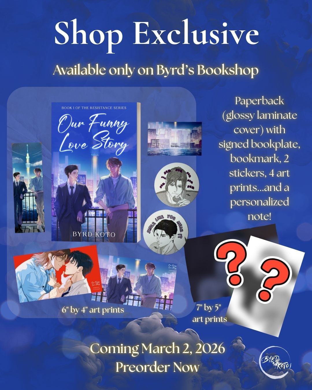 (Preorder with Rewards) Signed Paperback x Swag Bundle: Our Funny Love ...