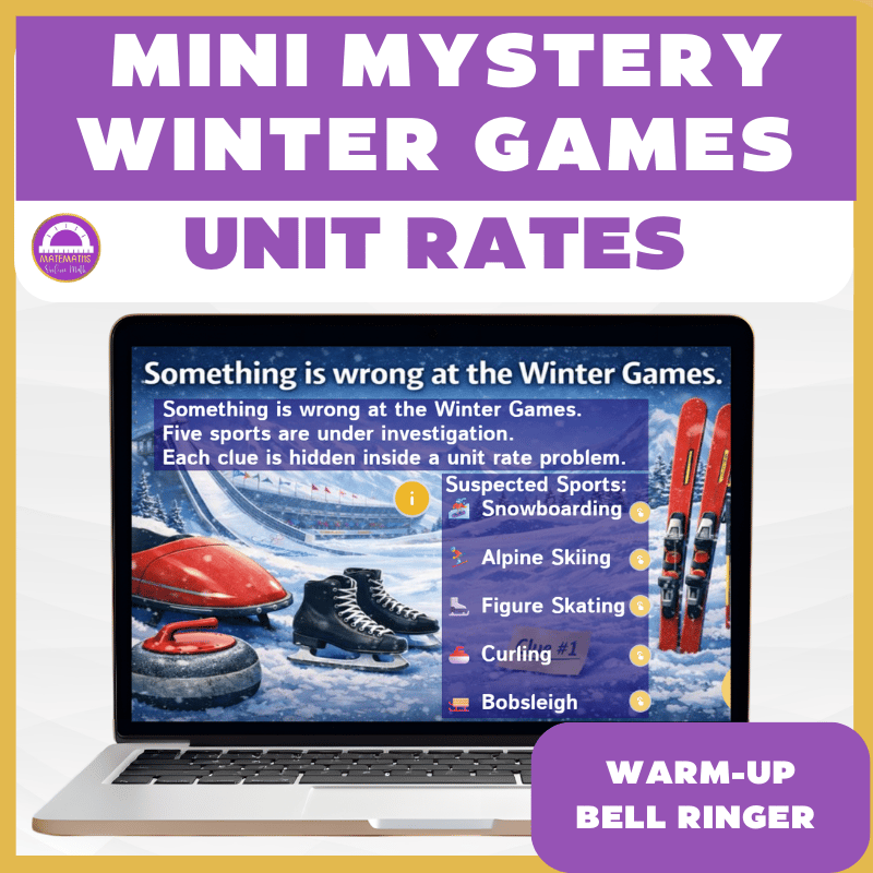 Winter Games Math Mystery – Unit Rates