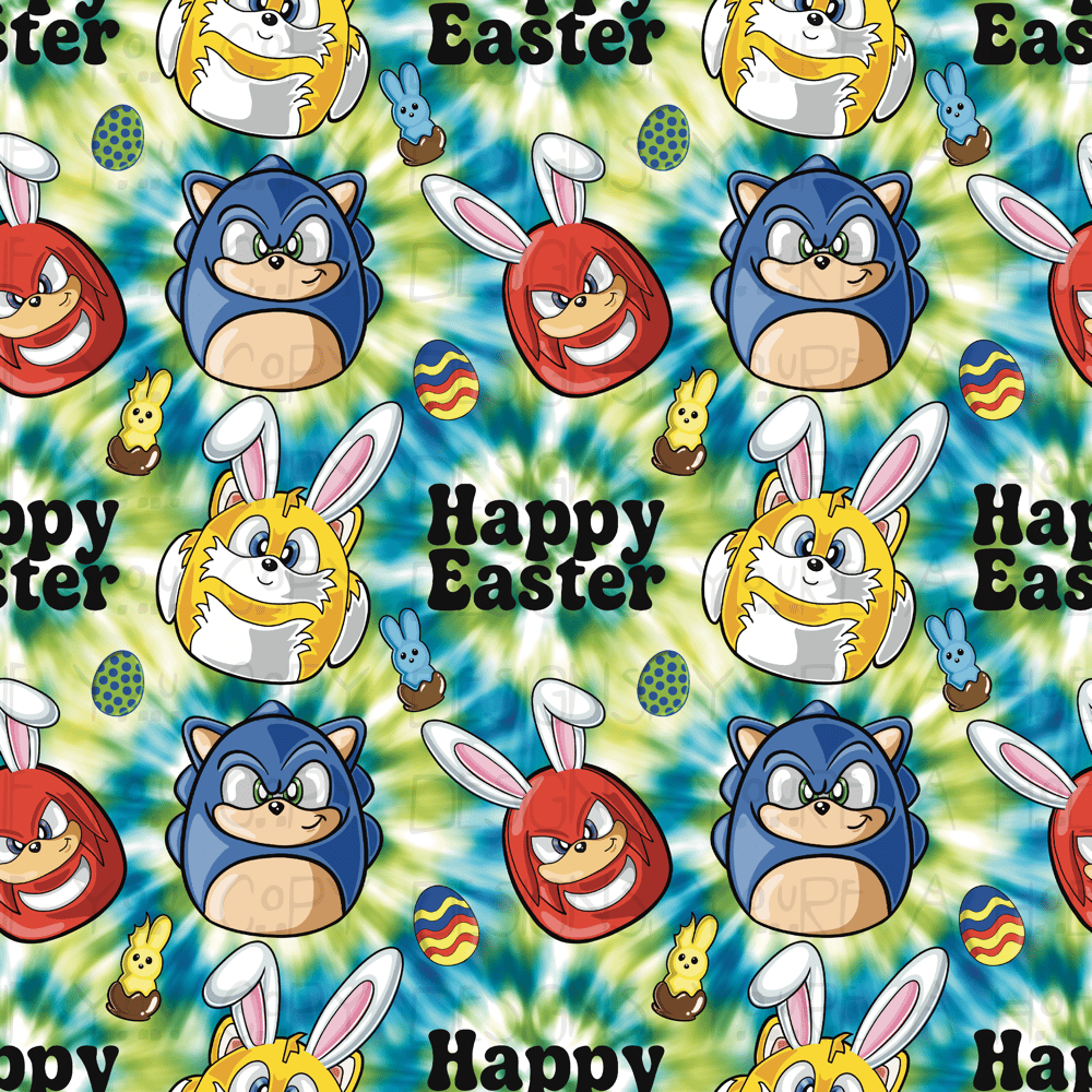 Easter Super Hedgehog Egg Multi Seamless - Payhip