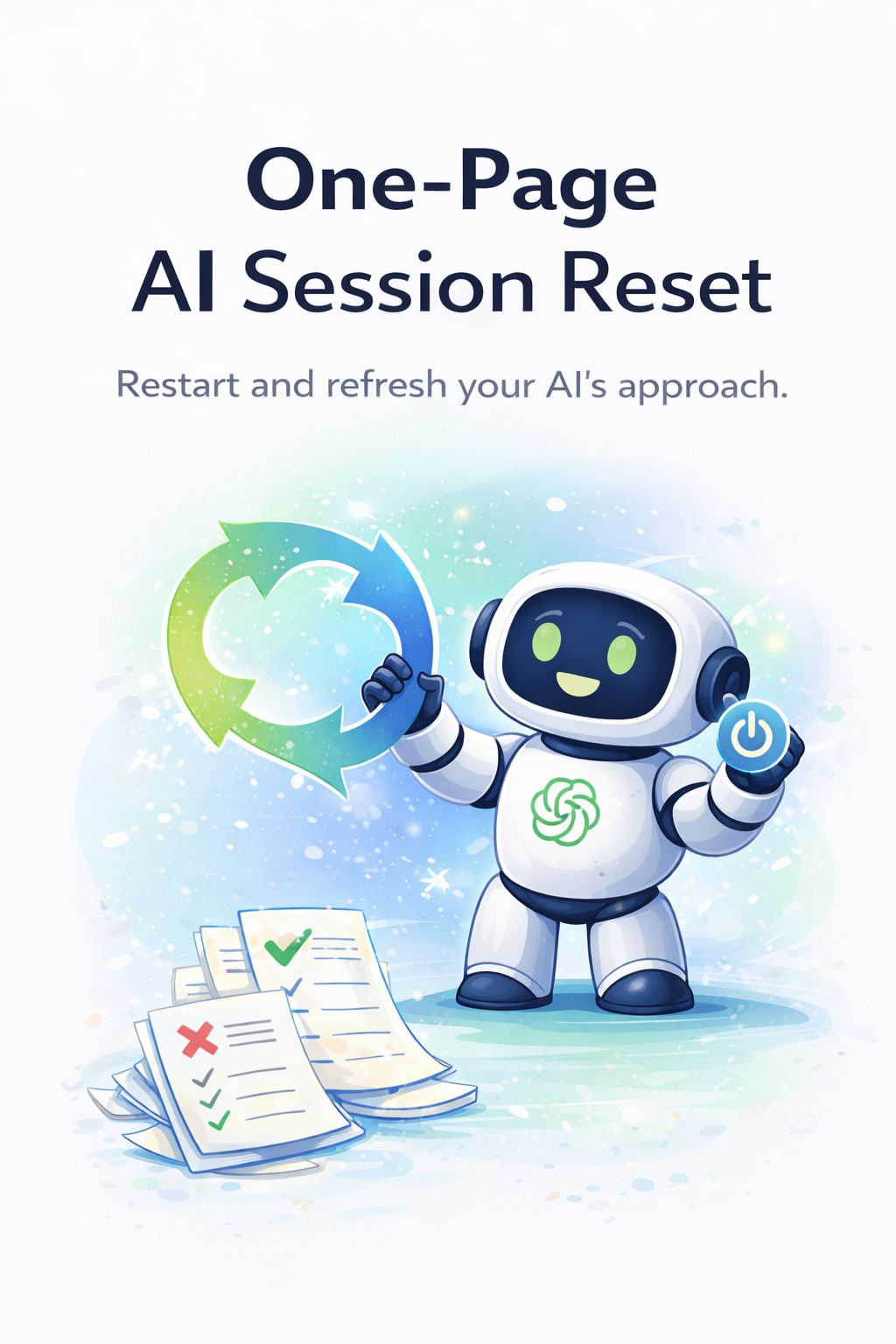 One-Page AI Session Reset - A clean reset when the conversation drifts ...