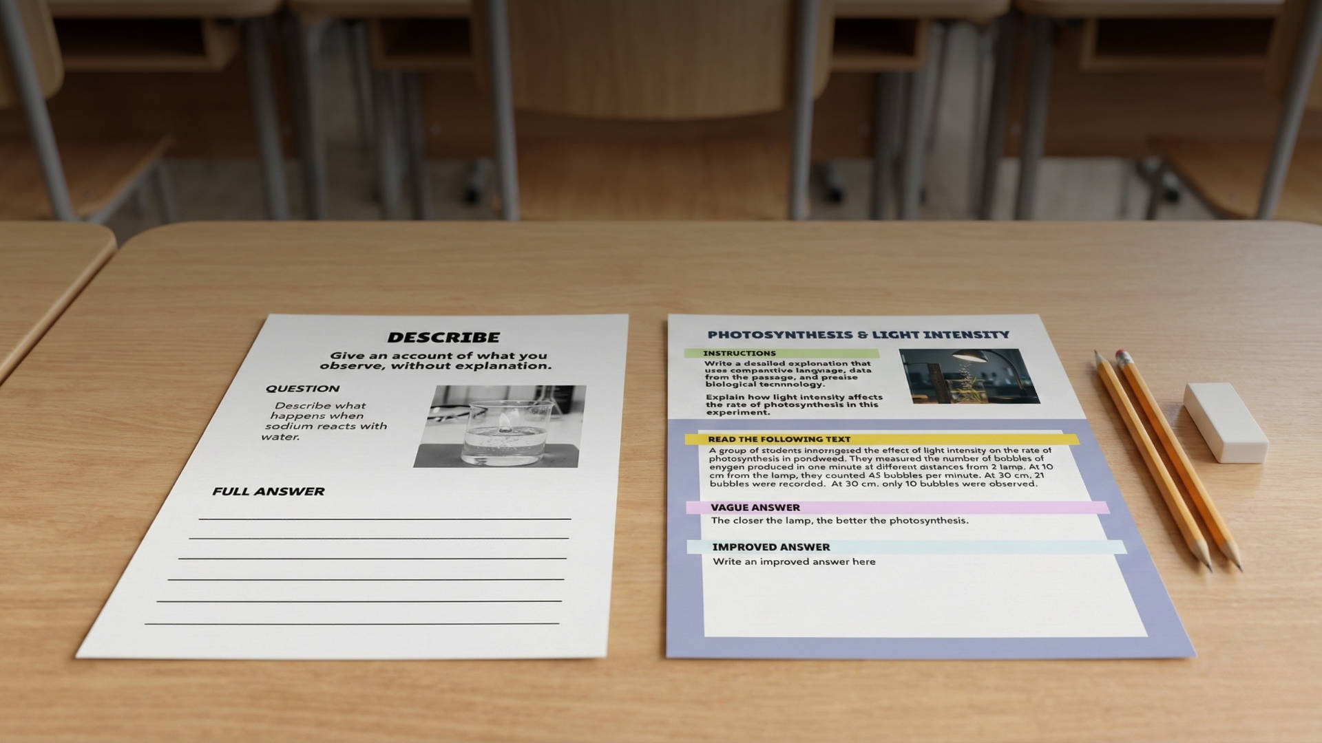 GCSE Biology Answer Improvement: Making Examiner Expectations Visible