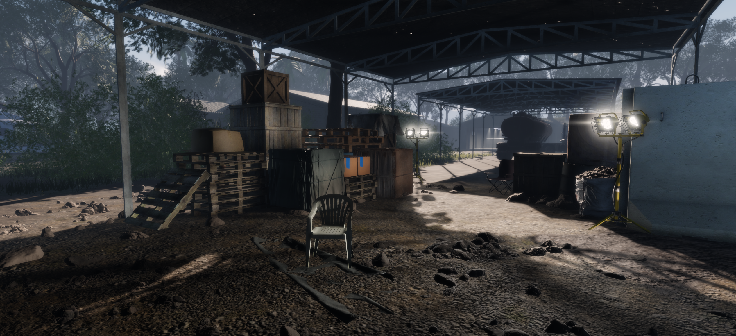 Roblox Ultra-Realistic Military Jungle Outdoor Warehouse Map