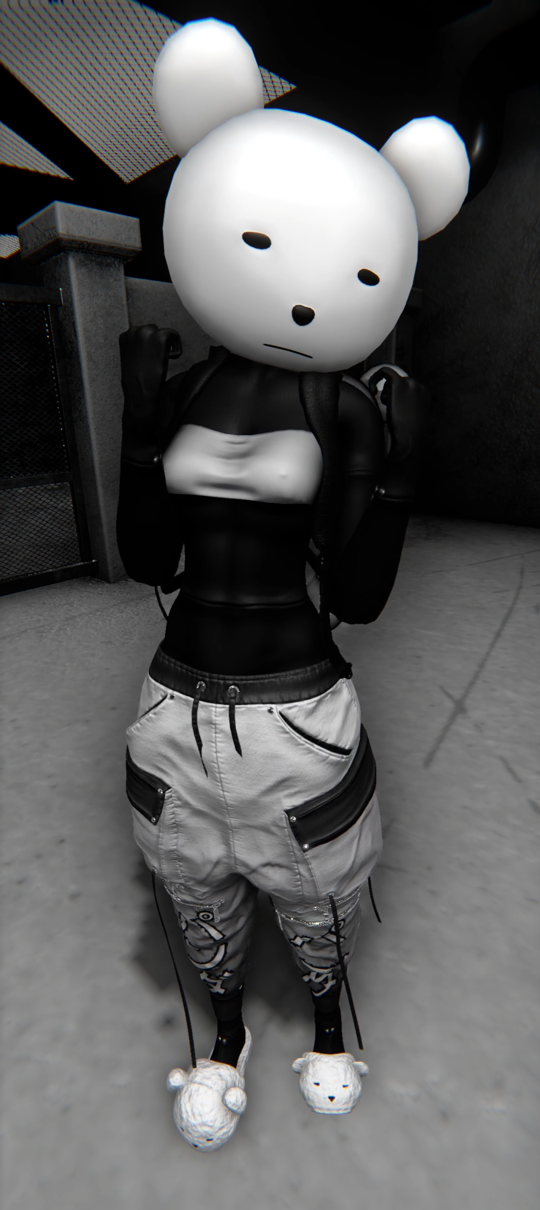 "Pandi" Male and Female (Scratch Avatar/PC/Green) 2026 VRChat Avatar