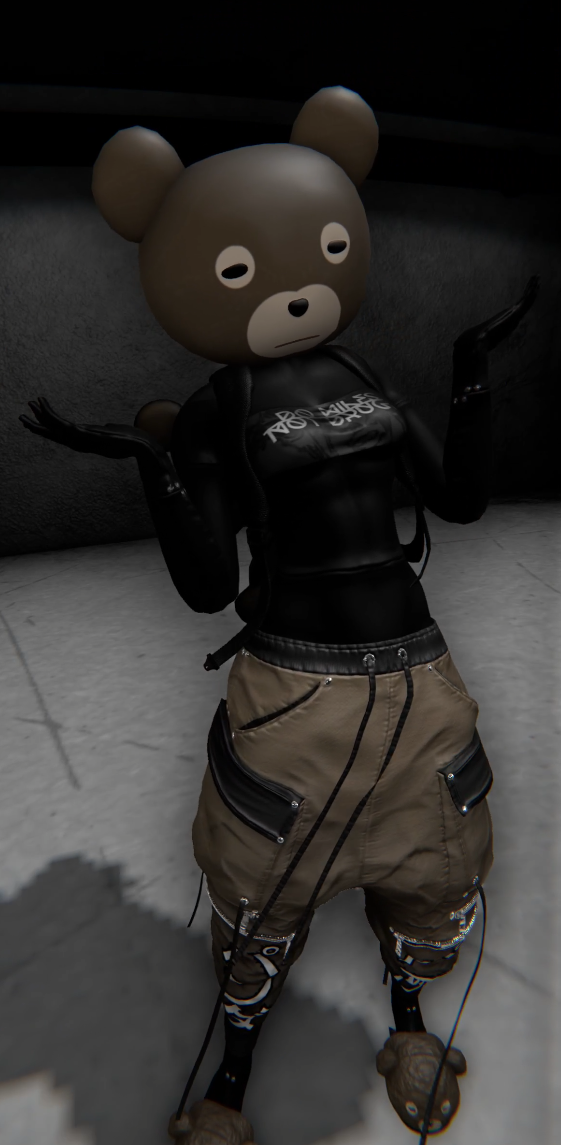 "Pandi" Male and Female (Scratch Avatar/PC/Green) 2026 VRChat Avatar