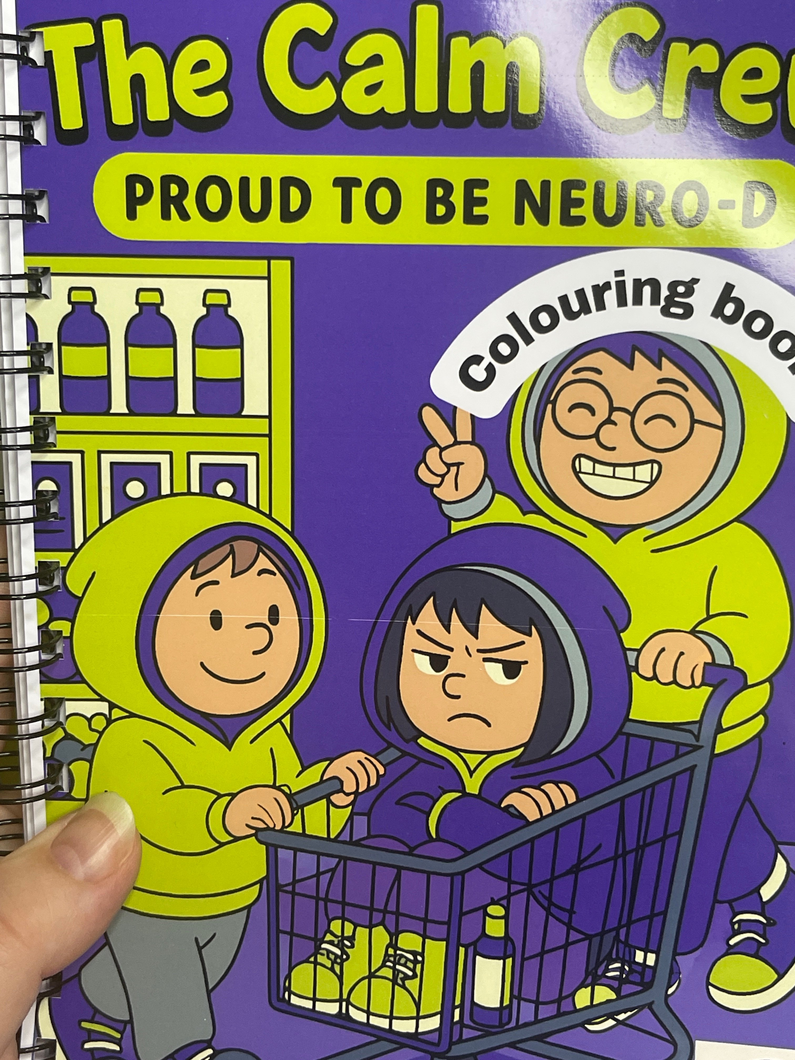 The Calm Crew: Neurodivergent Colouring Book for Kids Teens & Adults ...