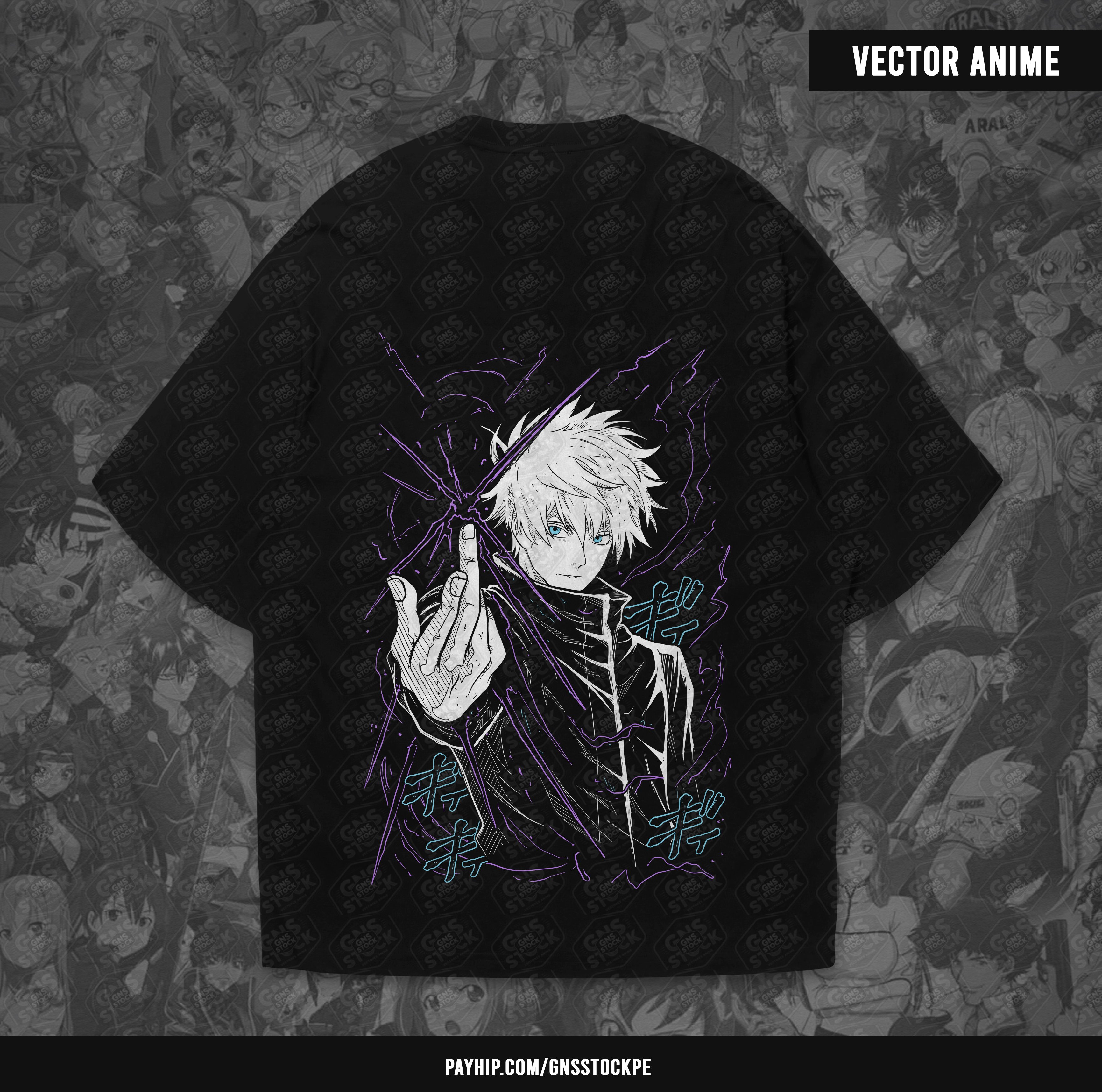 Anime Vector – Satoru Gojo | Jujutsu Kaisen | Design for DTF ...