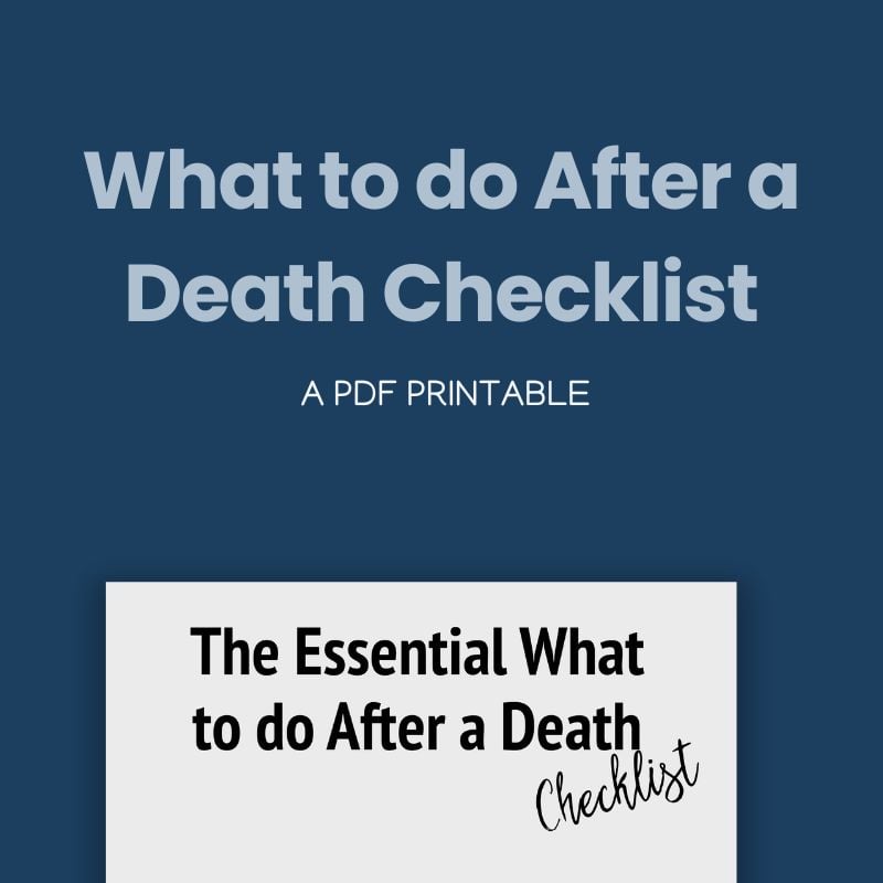 The Essential What to Do After a Death Checklist - Payhip