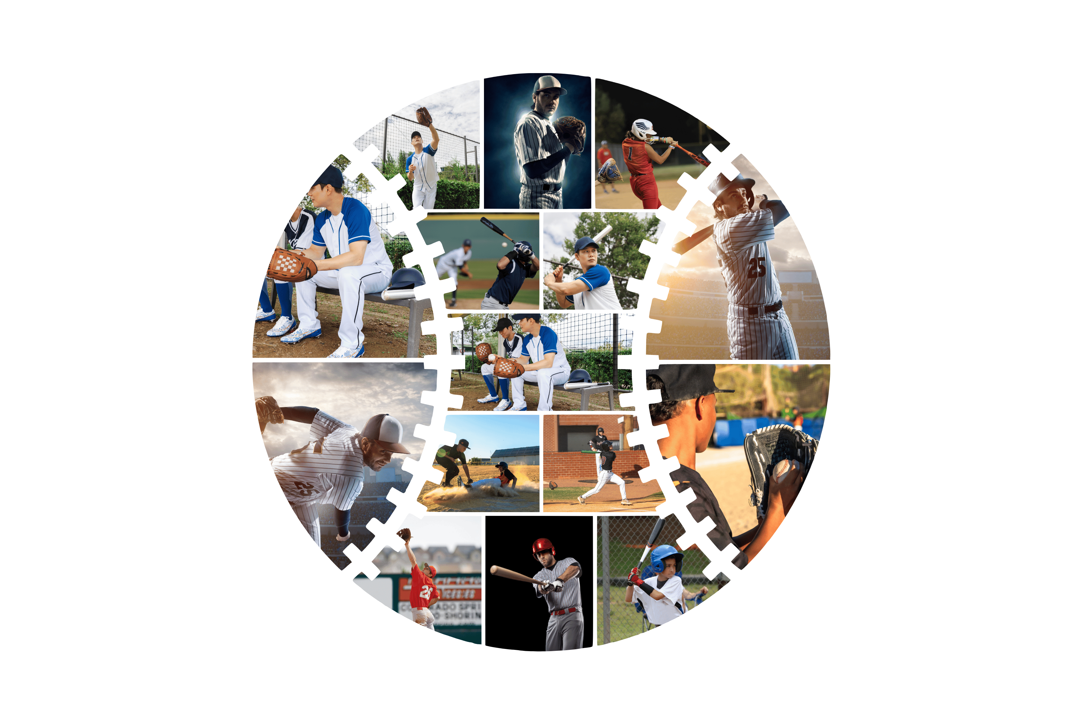 Baseball Editable Photo Collage Template – Instant Digital Download ...