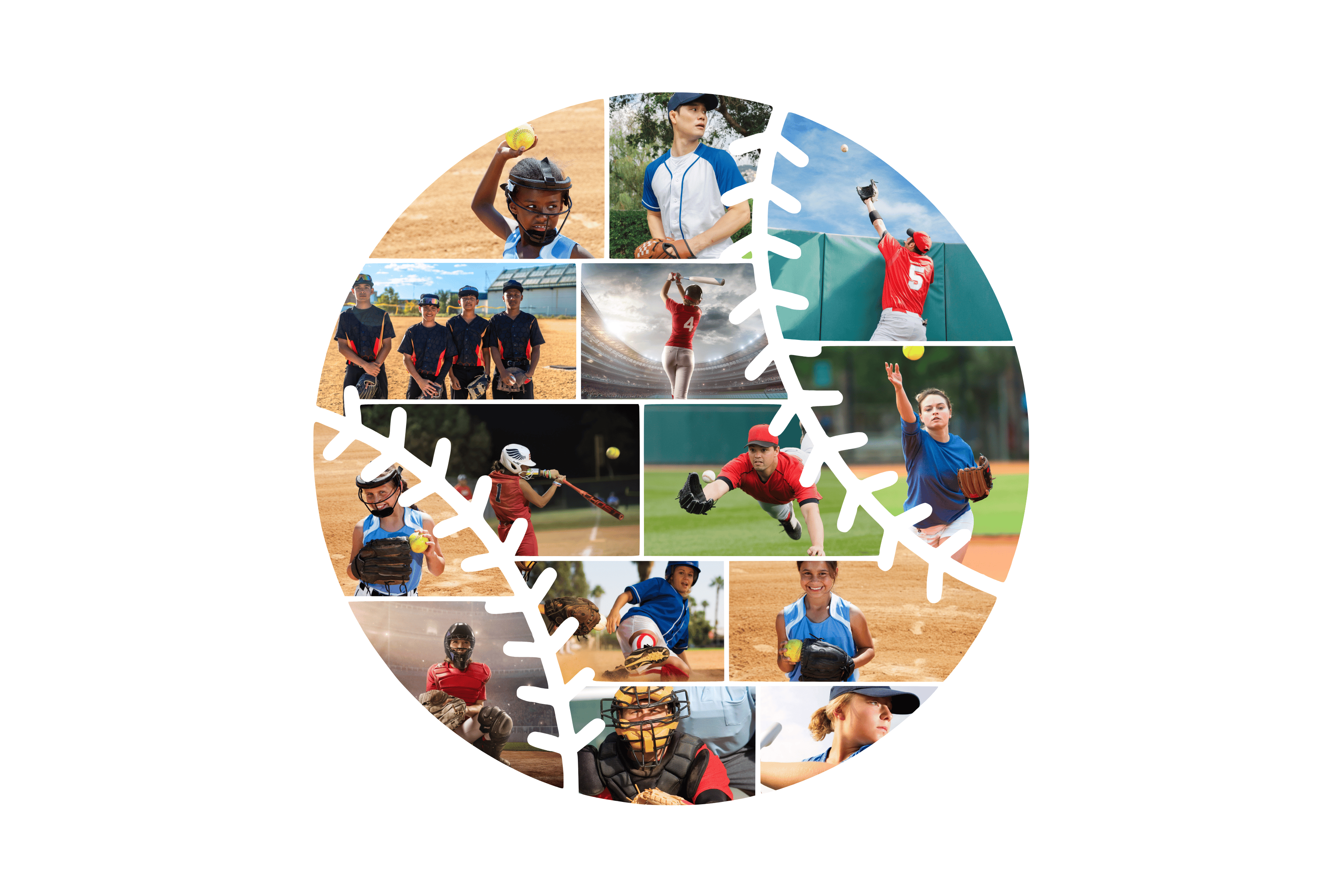 Softball Editable Photo Collage Template – Instant Digital Download ...