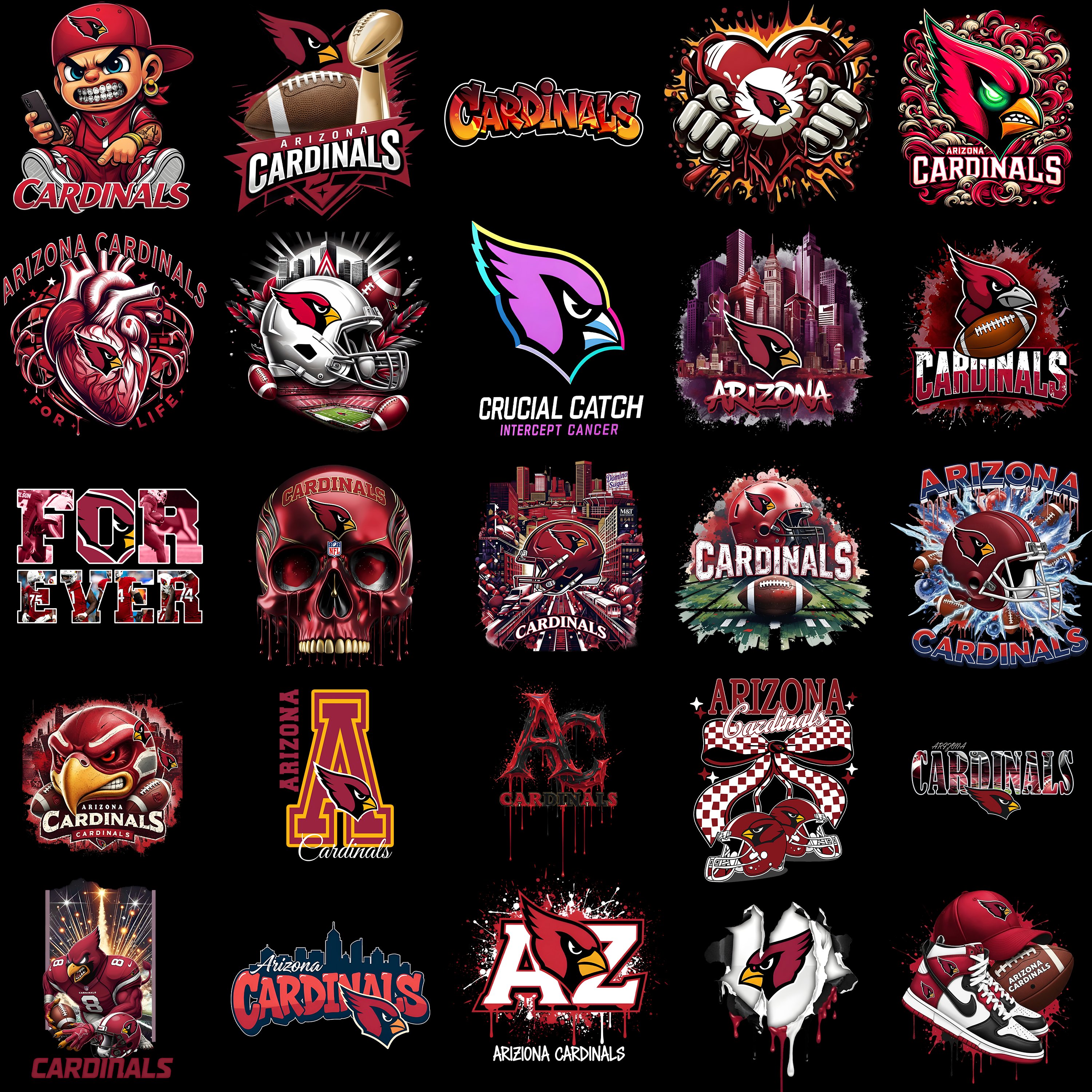 25 Arizona Cardinals NFL team designs - Payhip