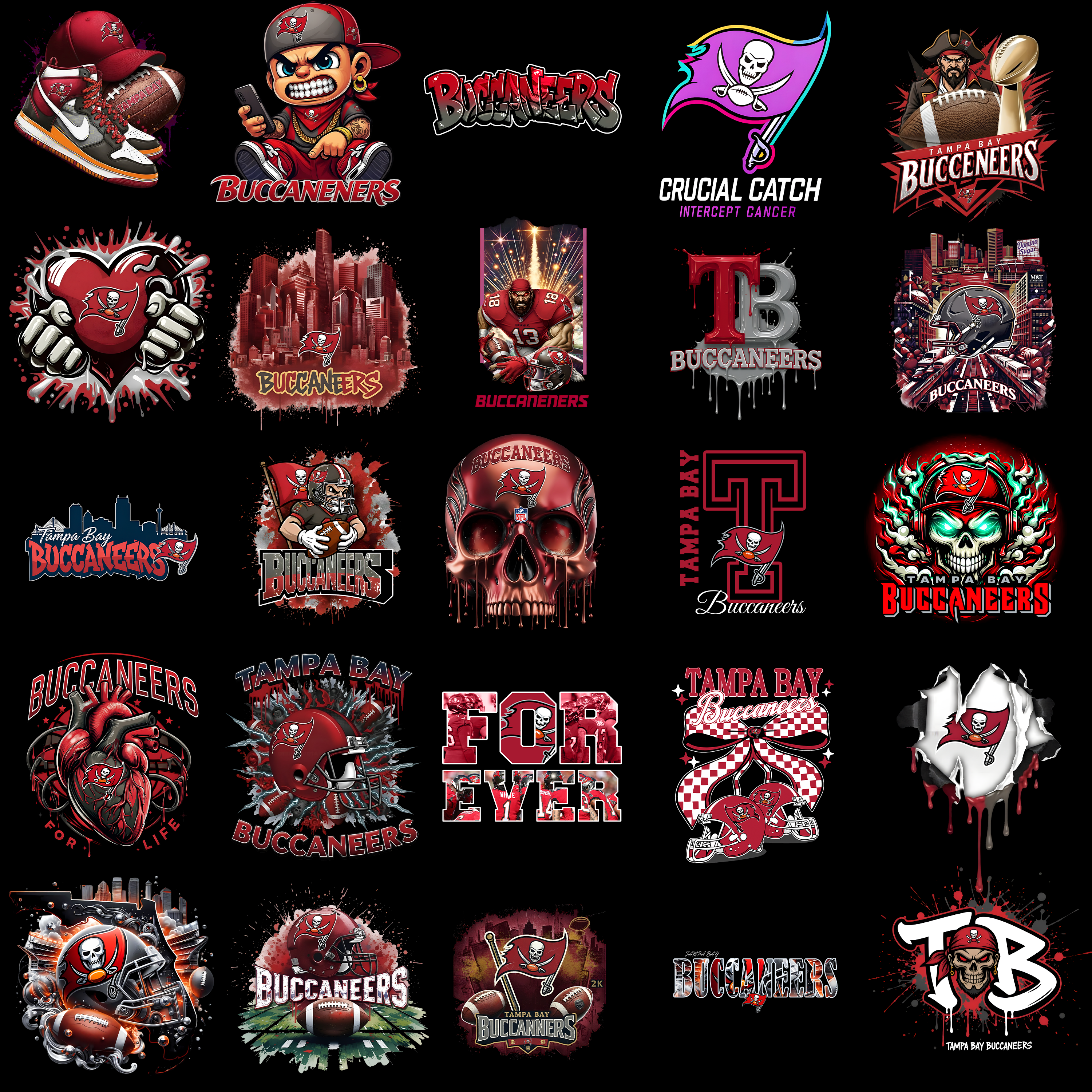 25 Tampa Bay Buccaneers NFL teams designs - Payhip