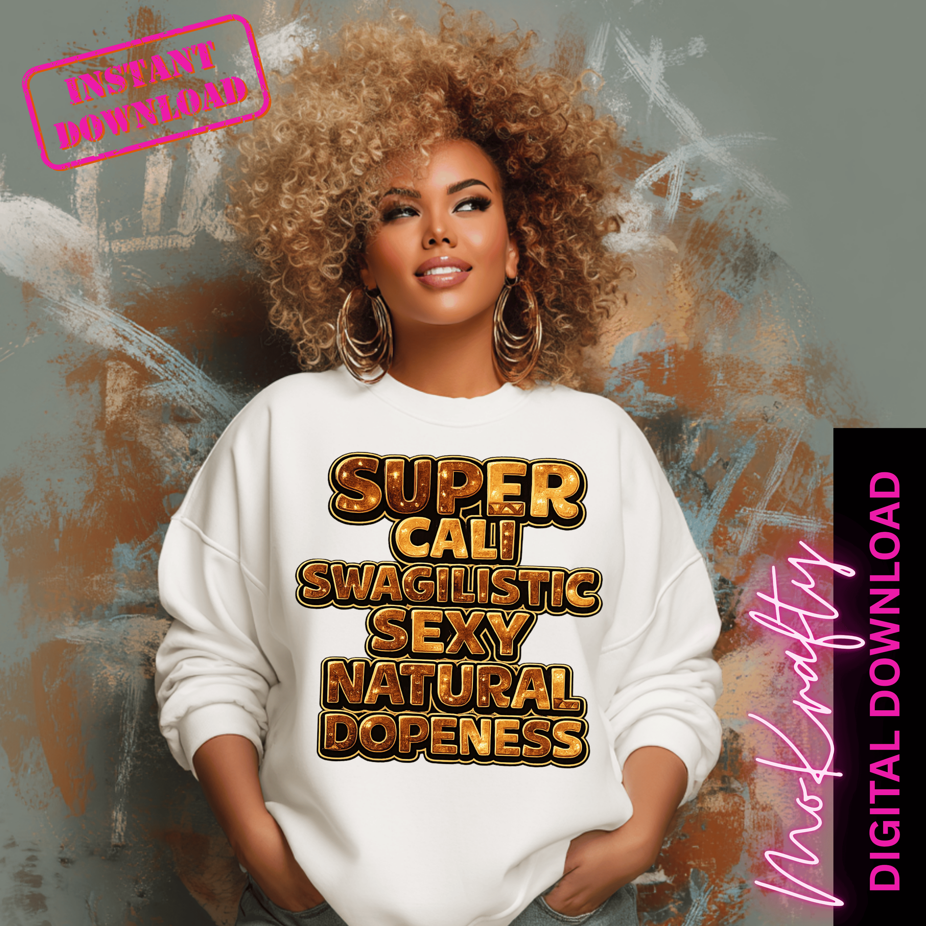 Super Cali Swagilistic Sexy Afro Dopeness PNG | Bold Black Culture ...