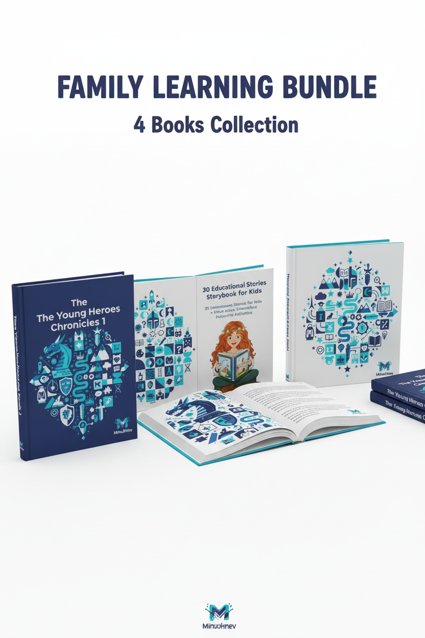 Family Learning Bundle - 4 Books for Kids