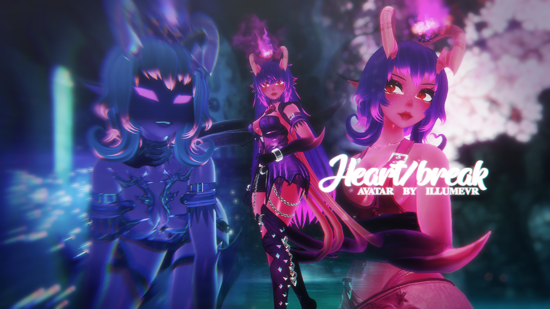 " HEART/BREAK " VR MODEL VRCFT/GOGOLOCO/SPS