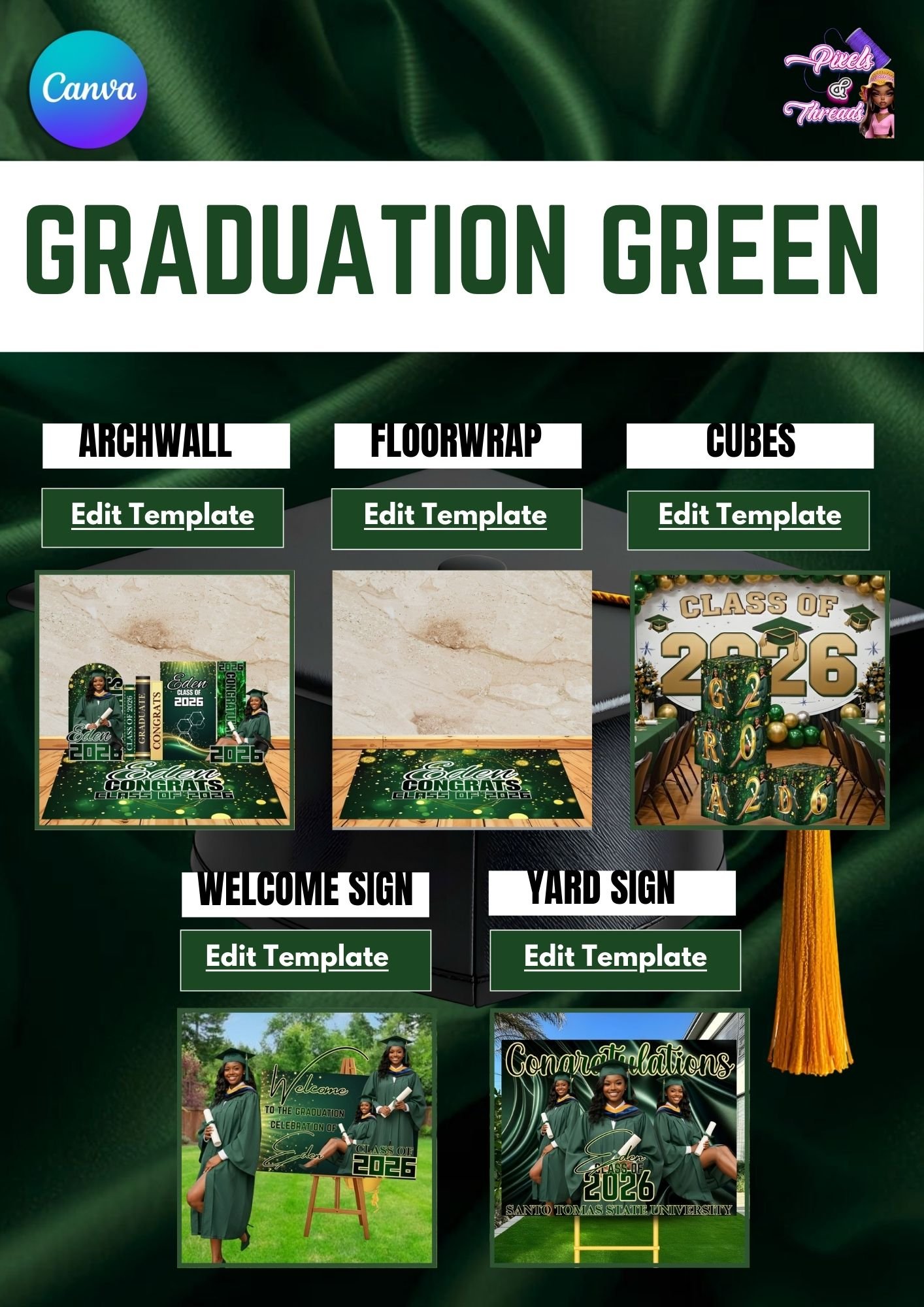 Graduation Green Bundle (ONLY) - Payhip
