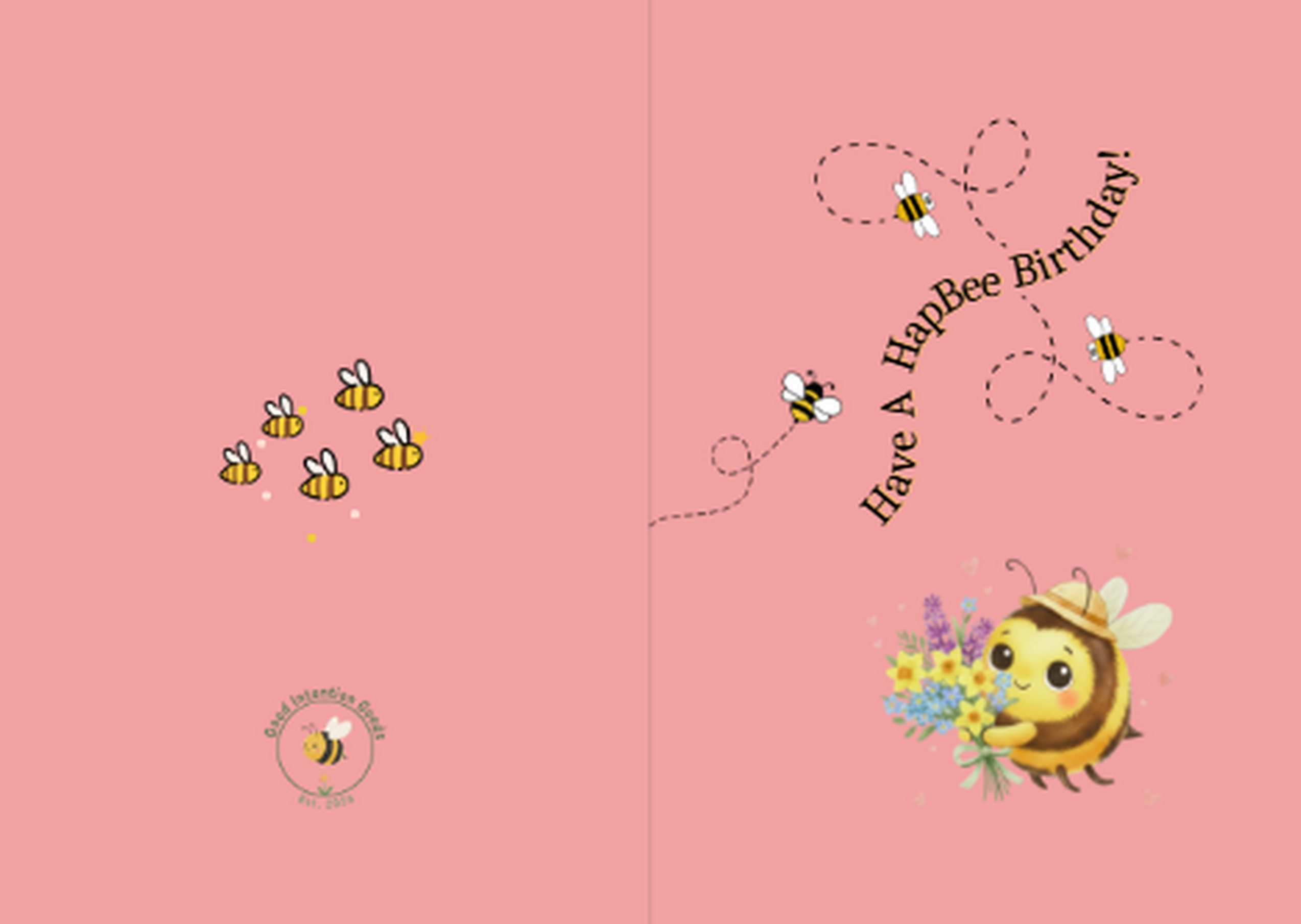 Barnabee Birthday Card Original Design - Payhip