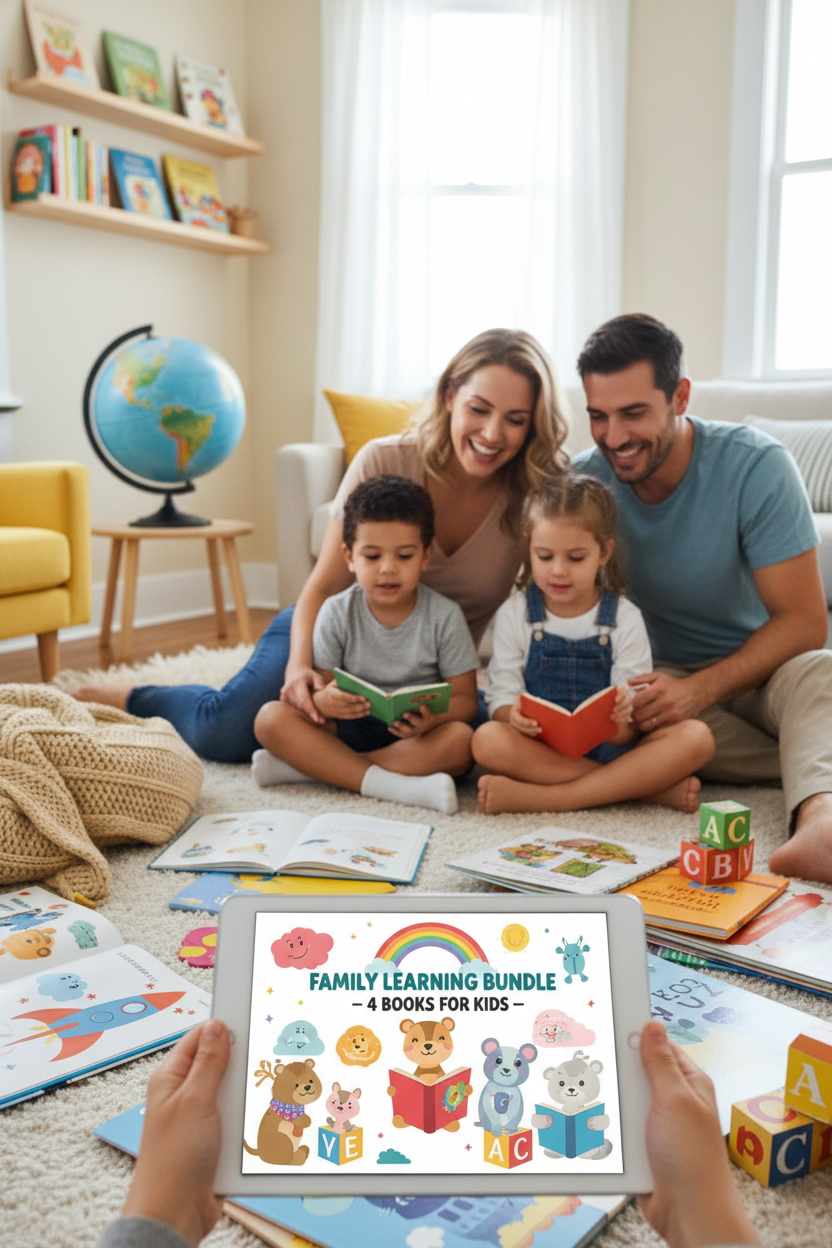 Family Learning Bundle - 4 Books for Kids