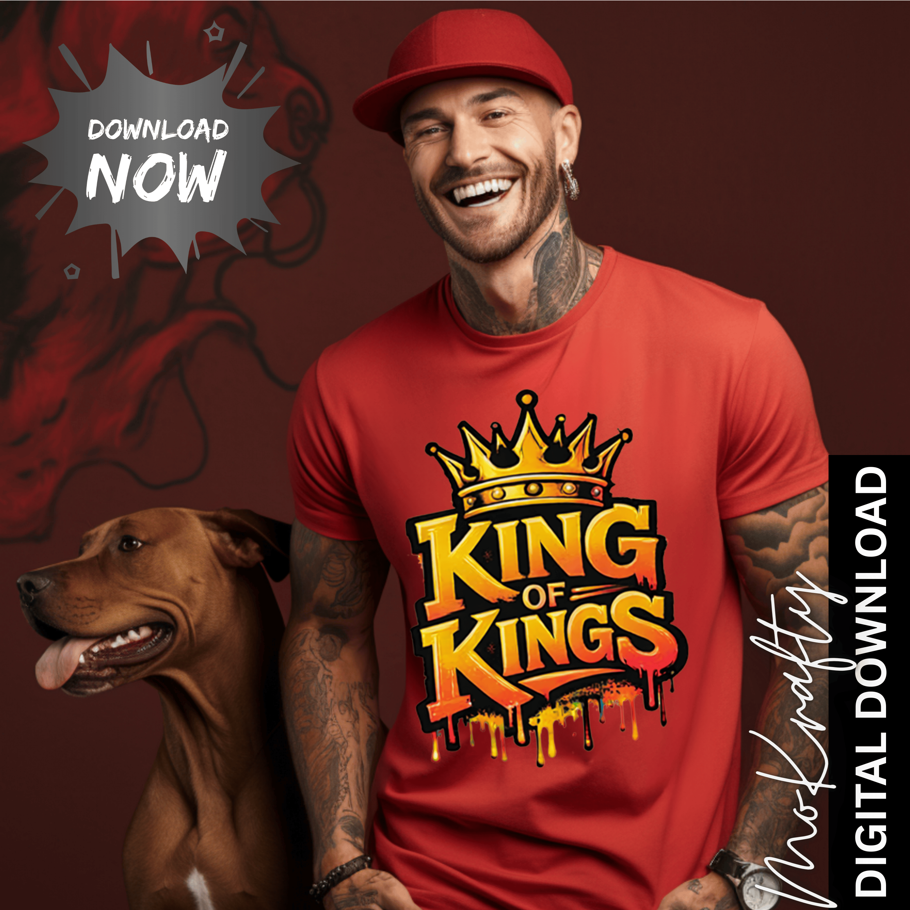 King of Kings PNG | Dripping Crown Graffiti Style | Christian Religious ...