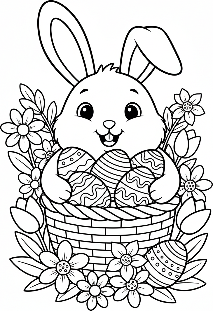 10 Easter Colouring Pages | Bold Colouring | Hard Difficulty ...