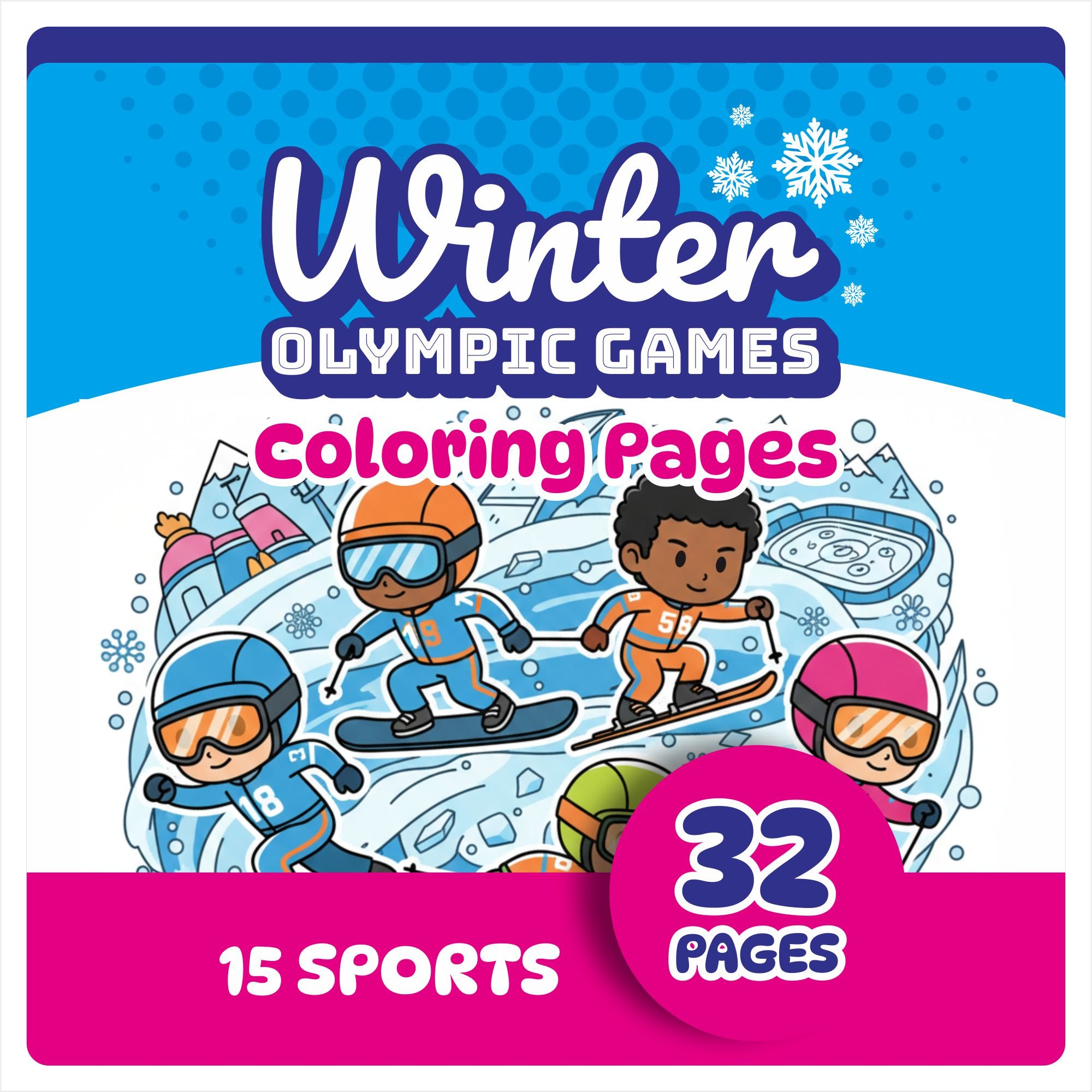 Winter Olympic Games Coloring Pages for Kids | 30 Sports Activity ...
