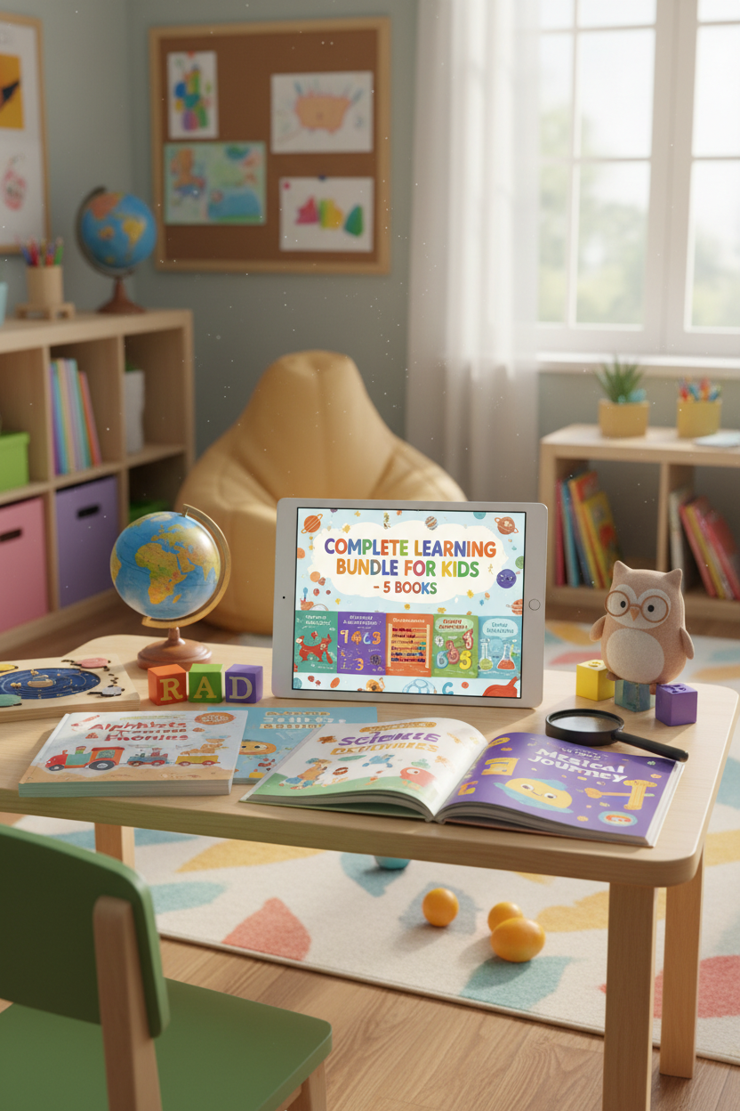 Complete Learning Bundle for Kids - 5 Books Collection (Ages 3-10)