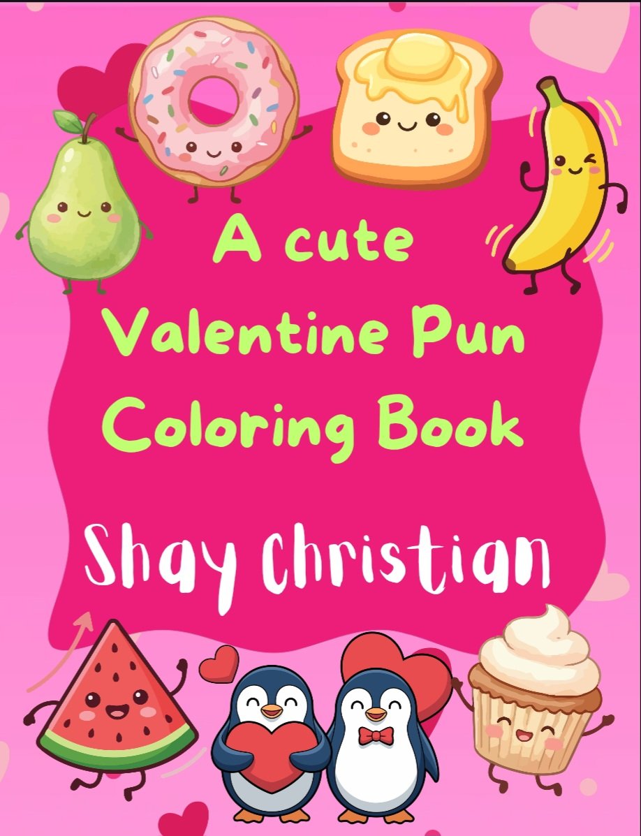 Cute Valentine’s Pun Coloring Book for Kids & Adults: Funny Love Memes ...