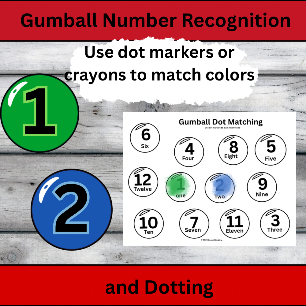 Gumball Number Recognition and Dotting - Payhip