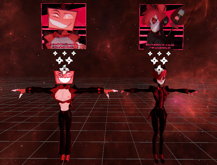 Valentines Day Alastor & Vox Vrchat Model Files