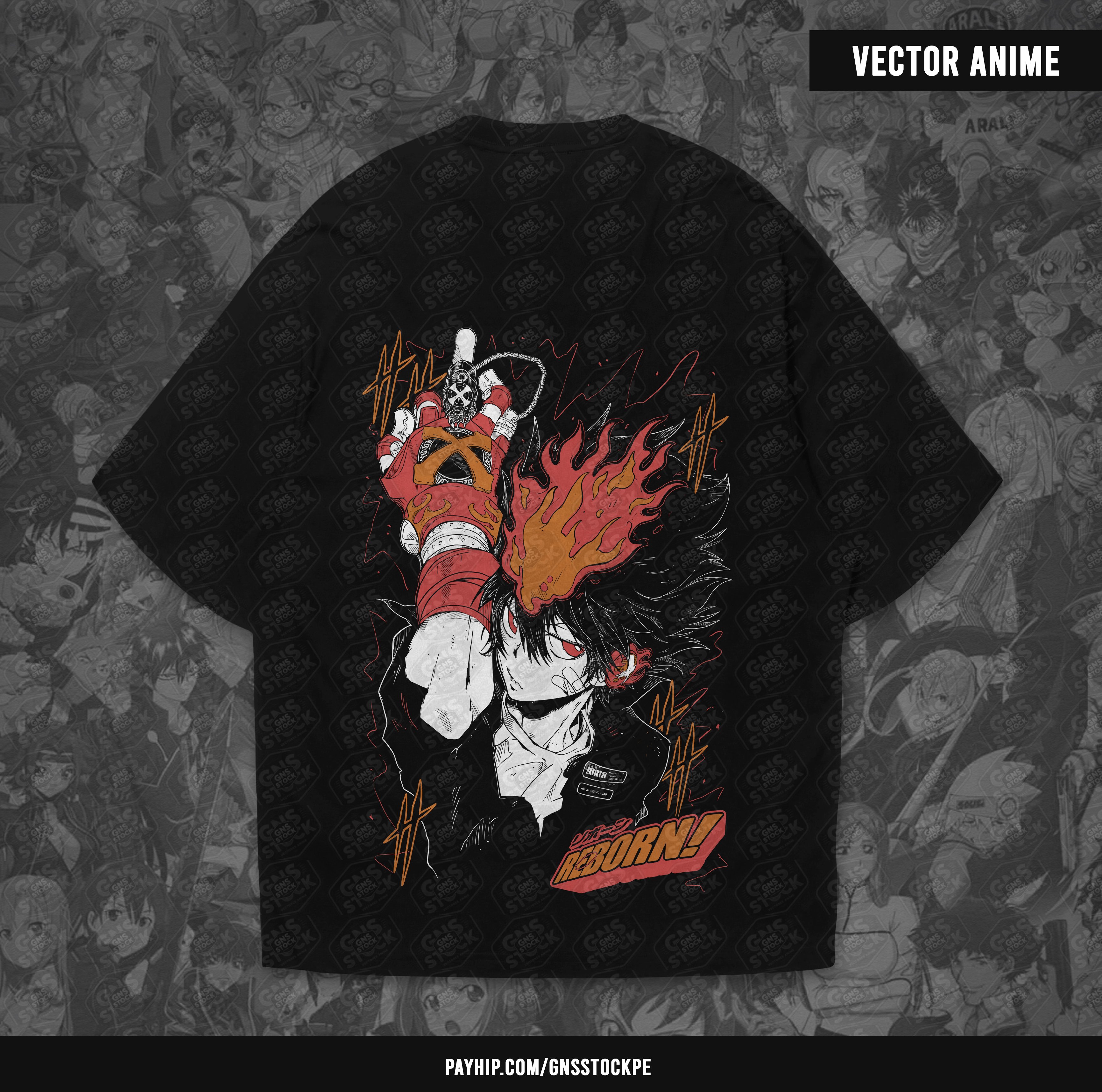 Anime Vector – Reborn | Katekyo Hitman Reborn! | Design for DTF ...