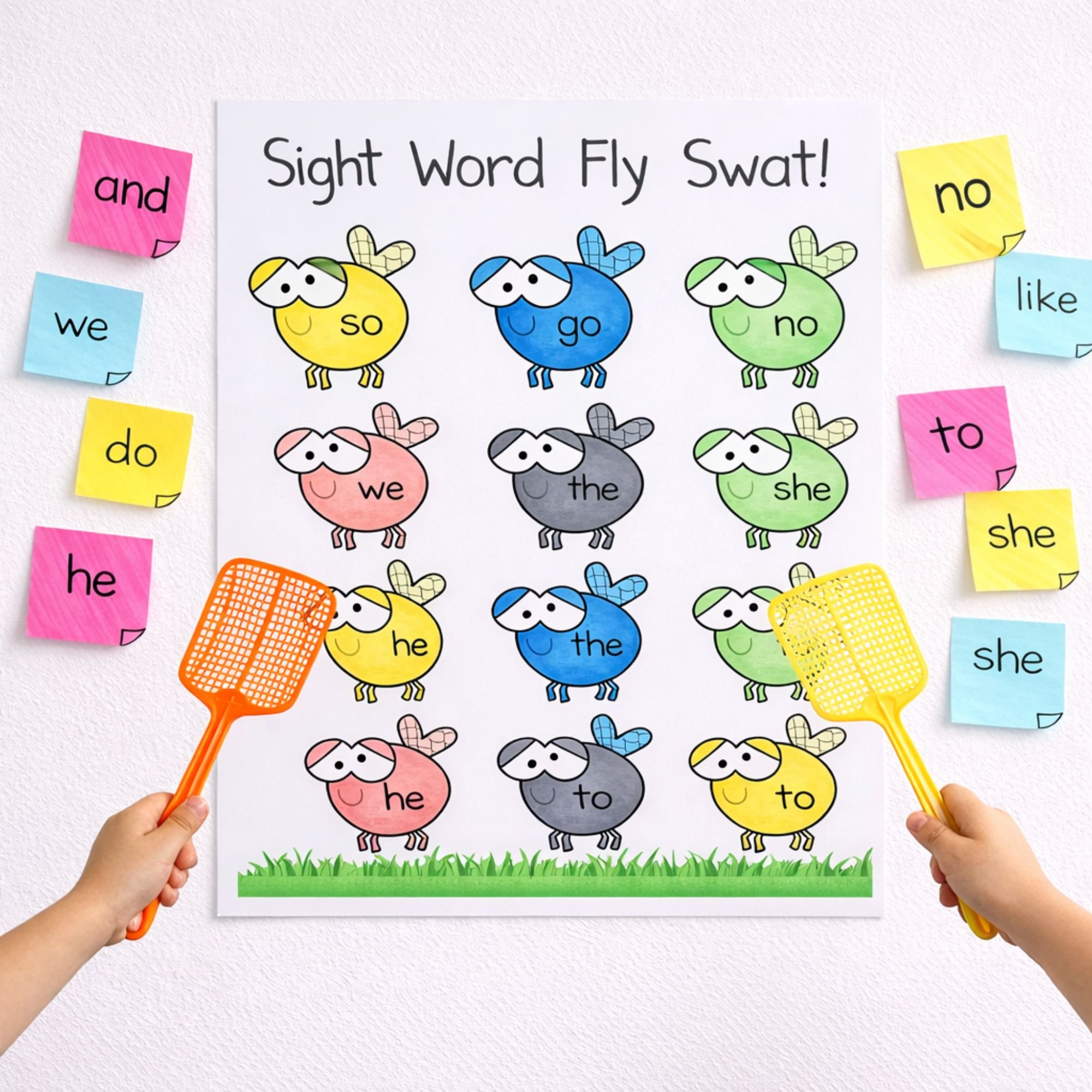 FLASH FREEBIE - Sight Word High Frequency Words Poster Game Fly Swat ...